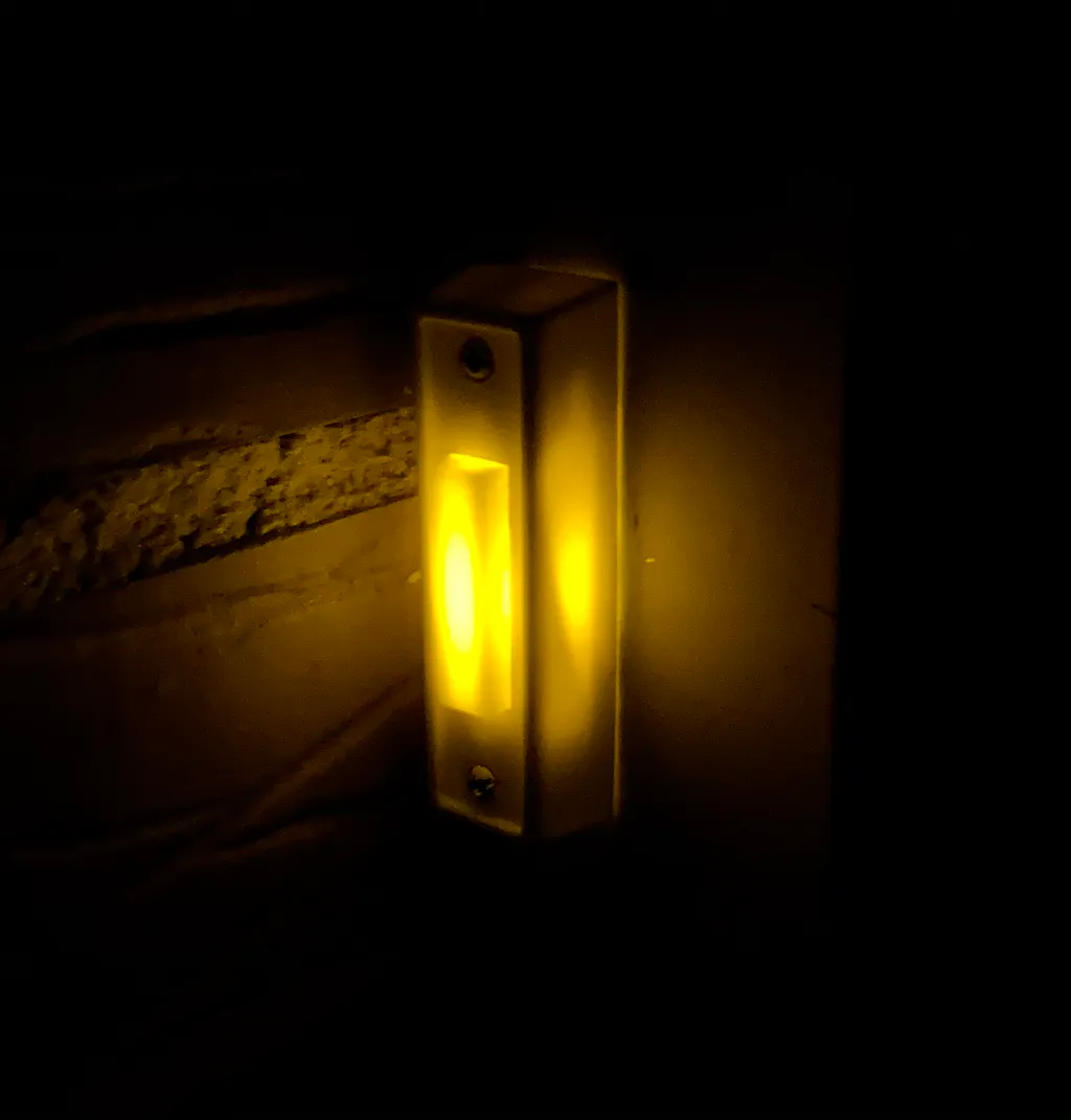 BS6-W Simple Plastic Lighted Doorbell Button by Craftmade