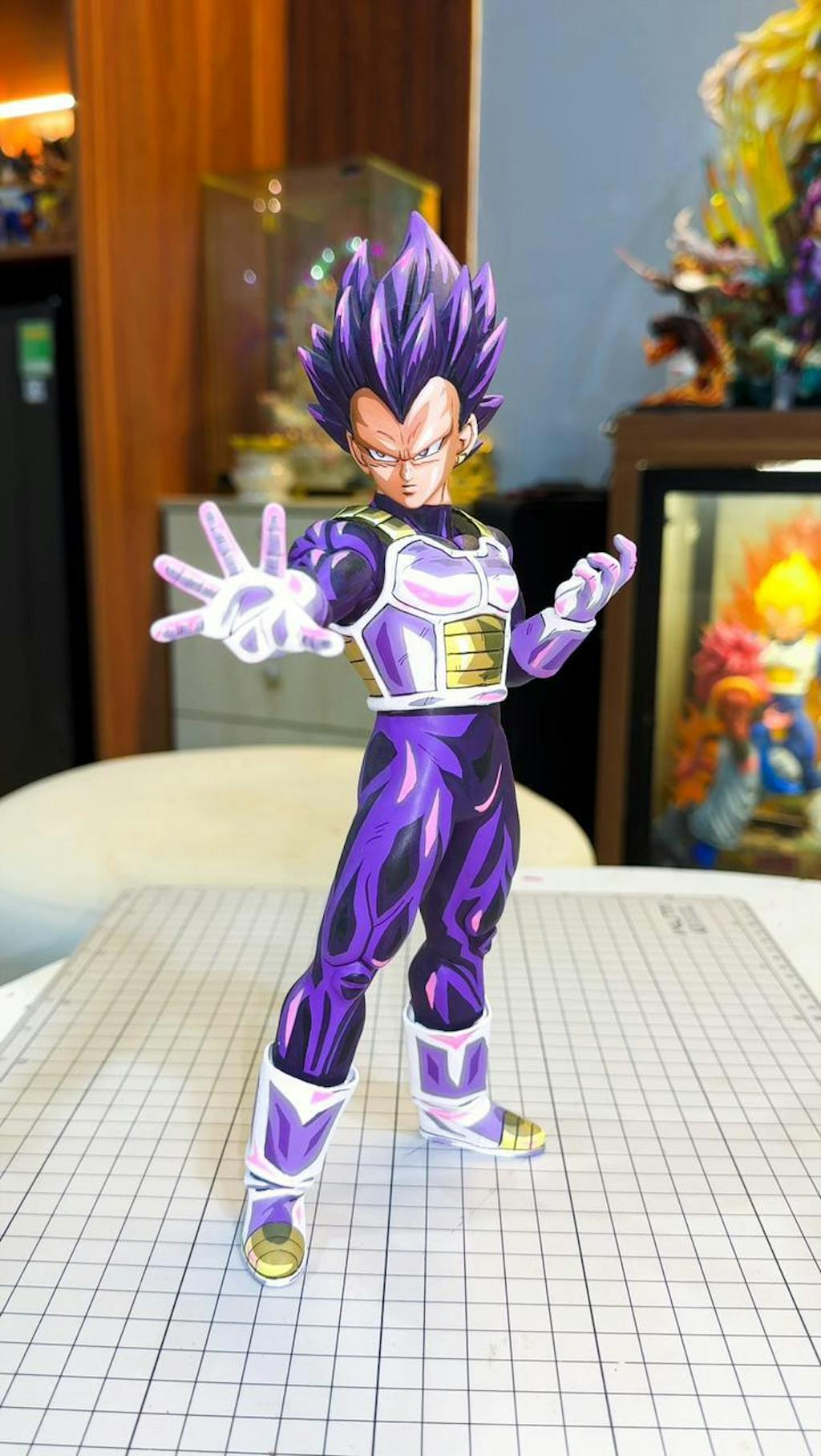 24CM Dragon Ball Z Vegeta Ultra Ego Figure Repaint – 2D Figure Painting