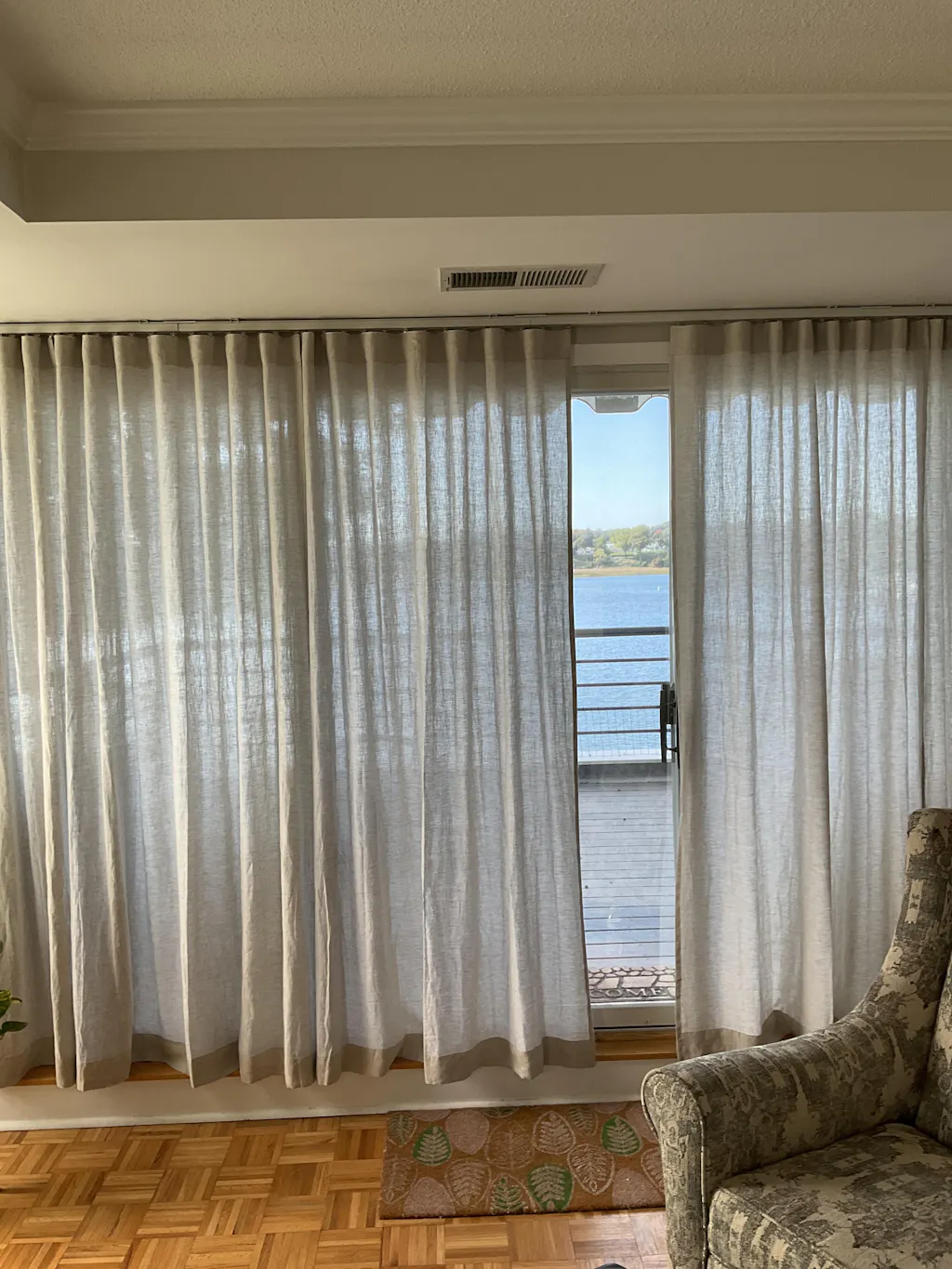 S-fold Linen Curtain Panel - Suitable for Rings and Hooks or Tracks ...