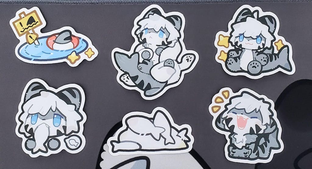 Changed Puro Tiger Shark K Sticker Furry Sticker – 42shops