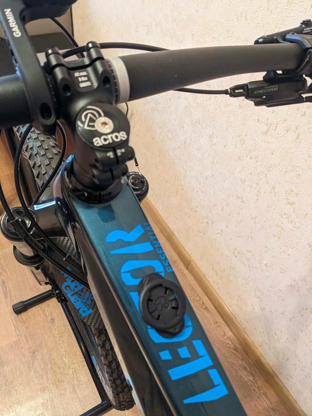 Enduro MTB top tube computer mount – 76 Projects