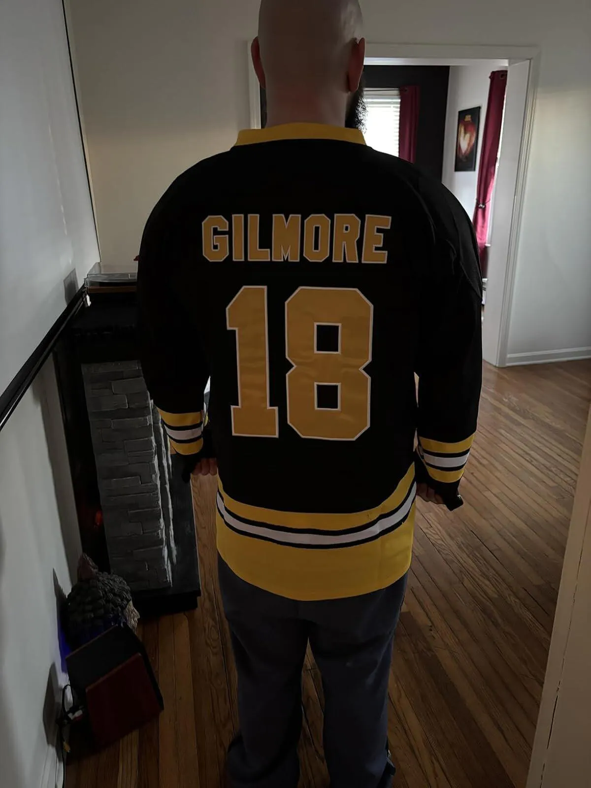Happy Gilmore #18 Boston Adam Sandler Hockey Jersey - 99Jersey | Where ...