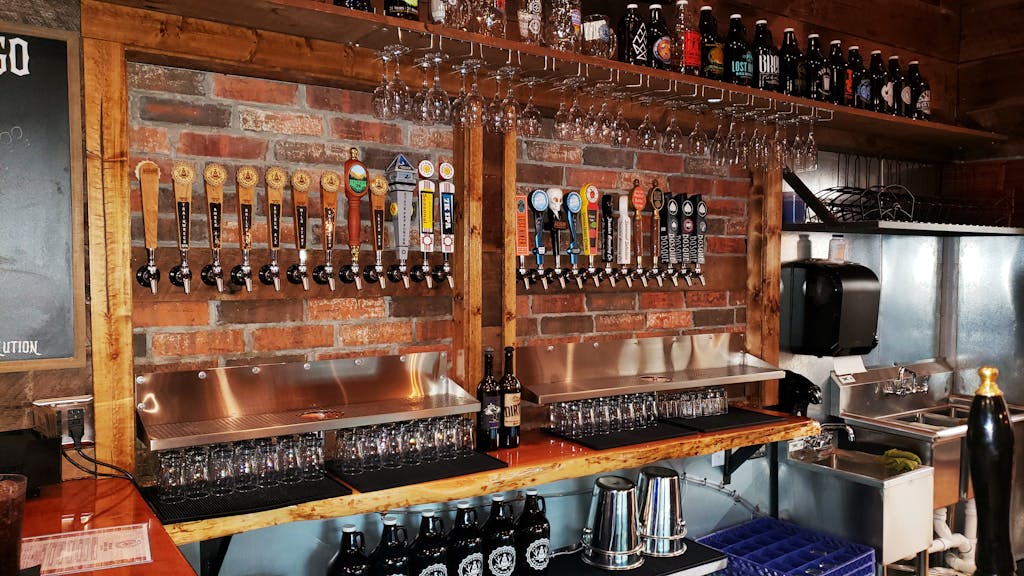 48" Wall Mount Drip Tray with Drain and Rinser Hole | Beer Drip Tray ...