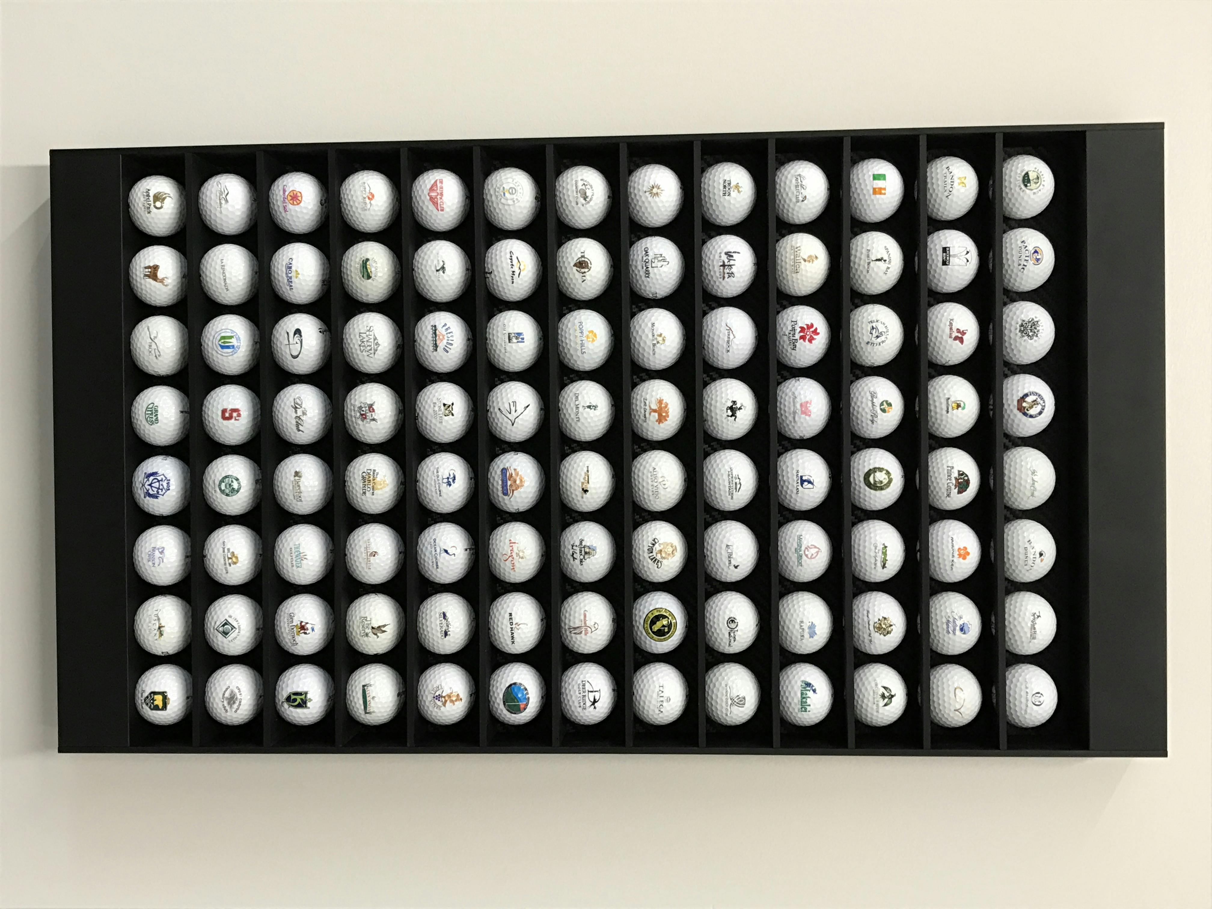 Golf Ball Display Rack (104 Balls) - Logo Golf Ball Display Shelf - ALU ...