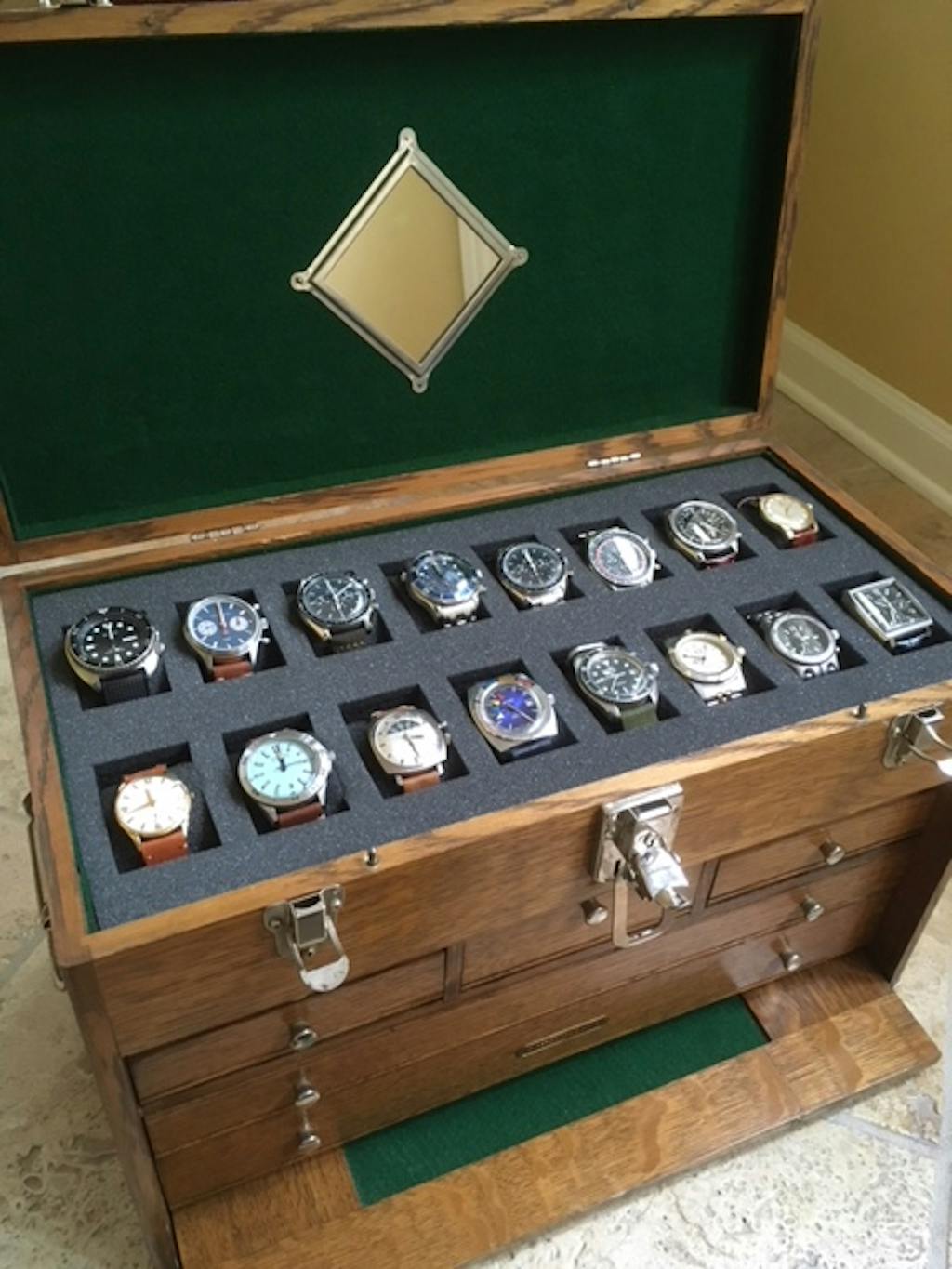 Gerstner Box Watch Case Custom Foam Insert for 18 Watches (FOAM ONLY)