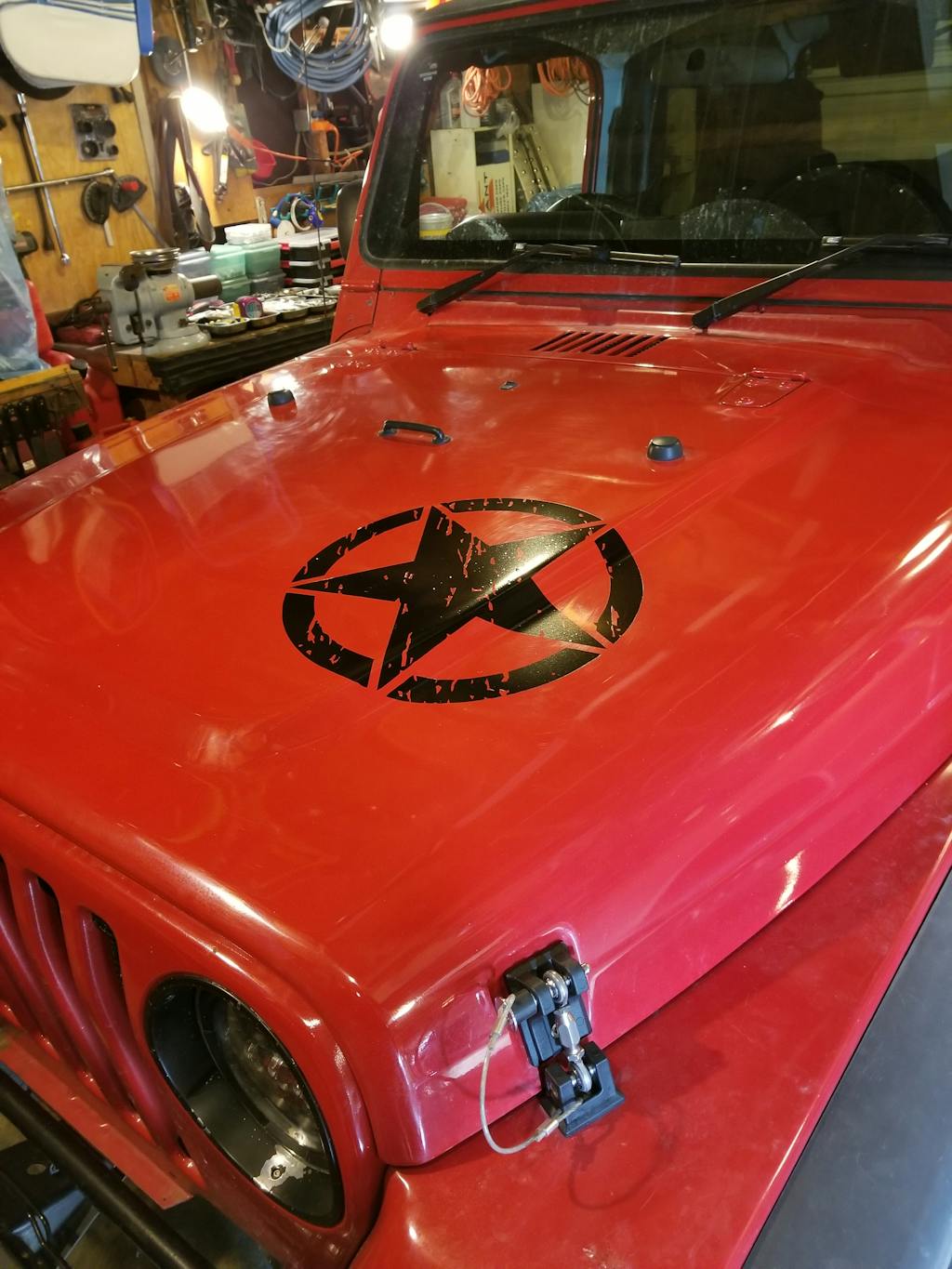 Jeep Distressed Star Door Single Jeep Decal Sticker | Custom Made In ...