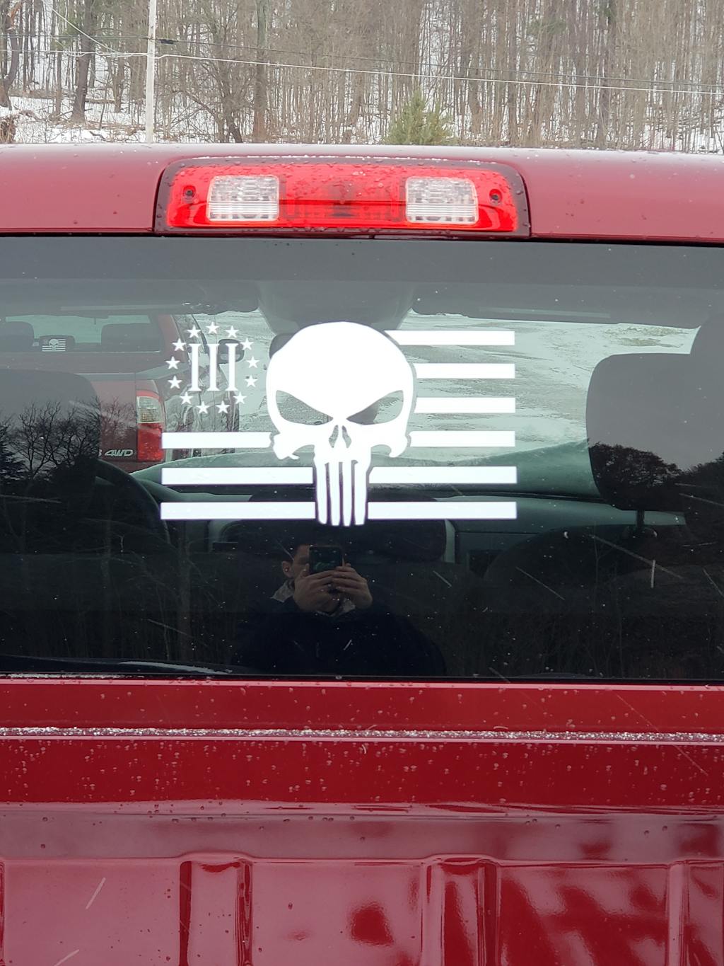 Skull Flag 3 Percenter Window Decal Sticker | Custom Made In the USA ...