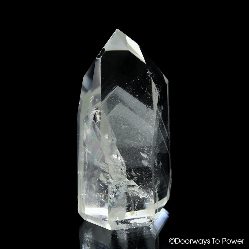 John of God Quartz Crystal Phantom w/ Rainbows 'Portal' - Doorways to Power