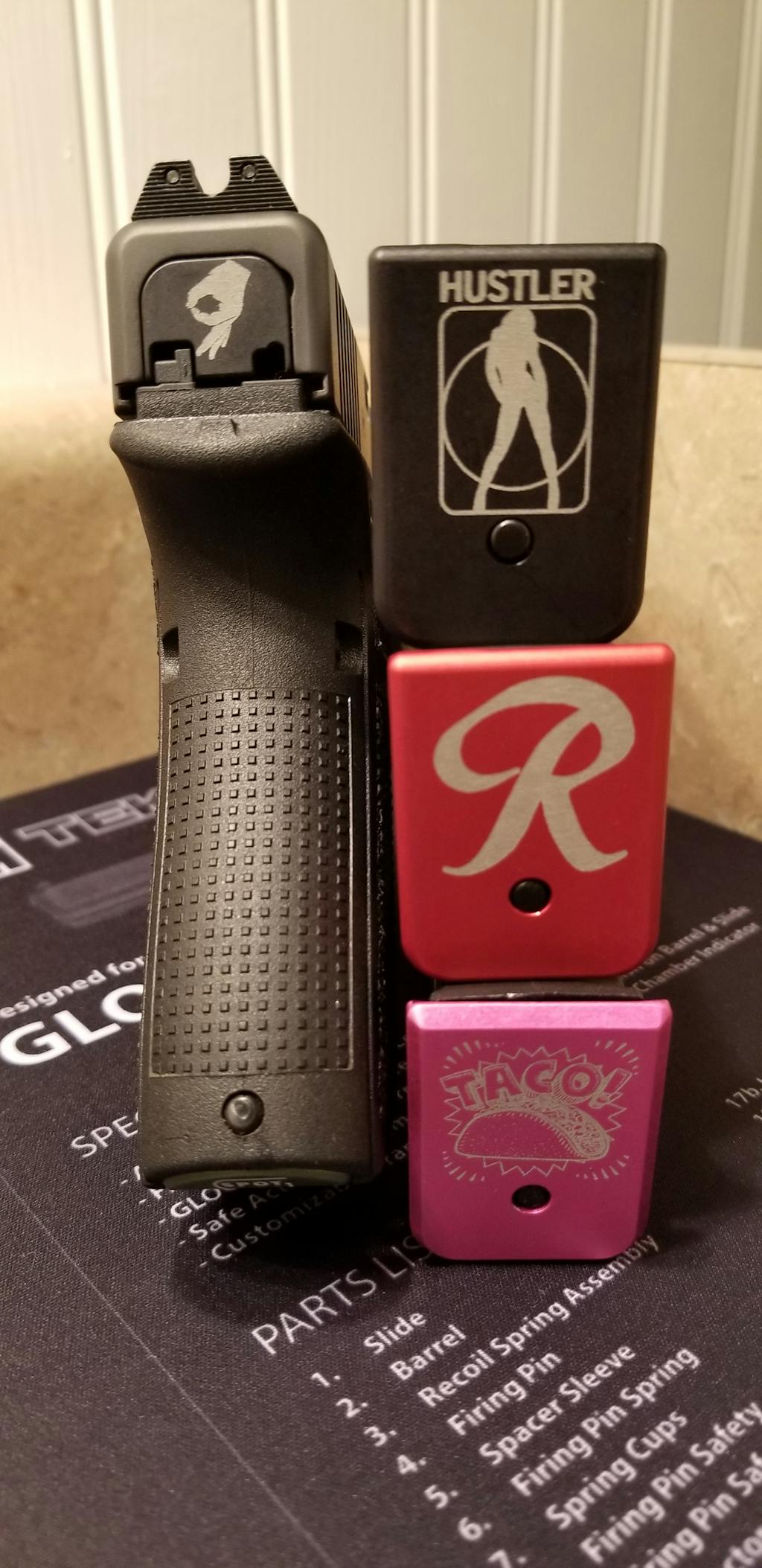 Engraved Magazine Floor Plate | Handgun Accessories | Gun Goddess ...