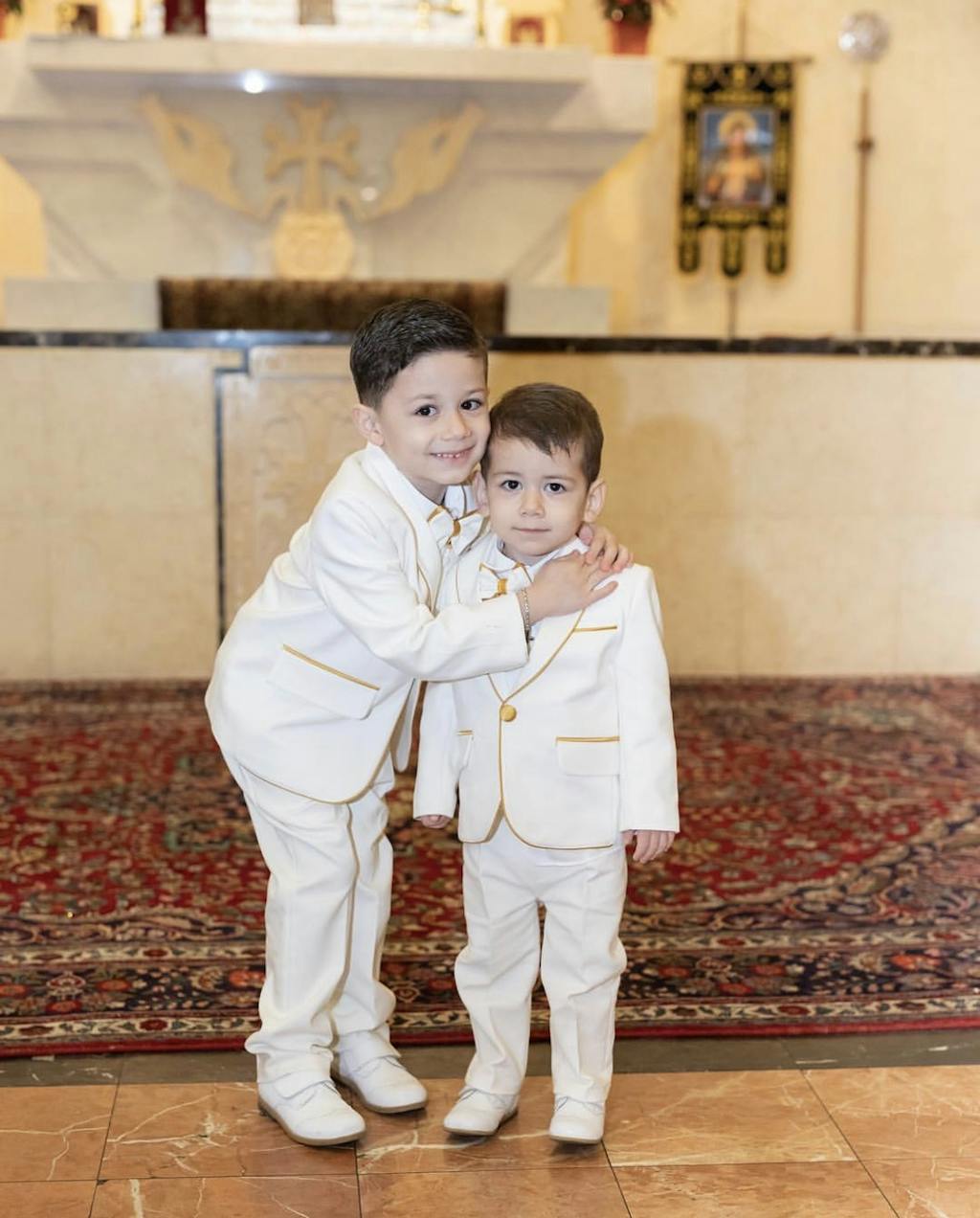 Alex Suit (Gold) - Best Online Children's Boutique – Itty Bitty Toes