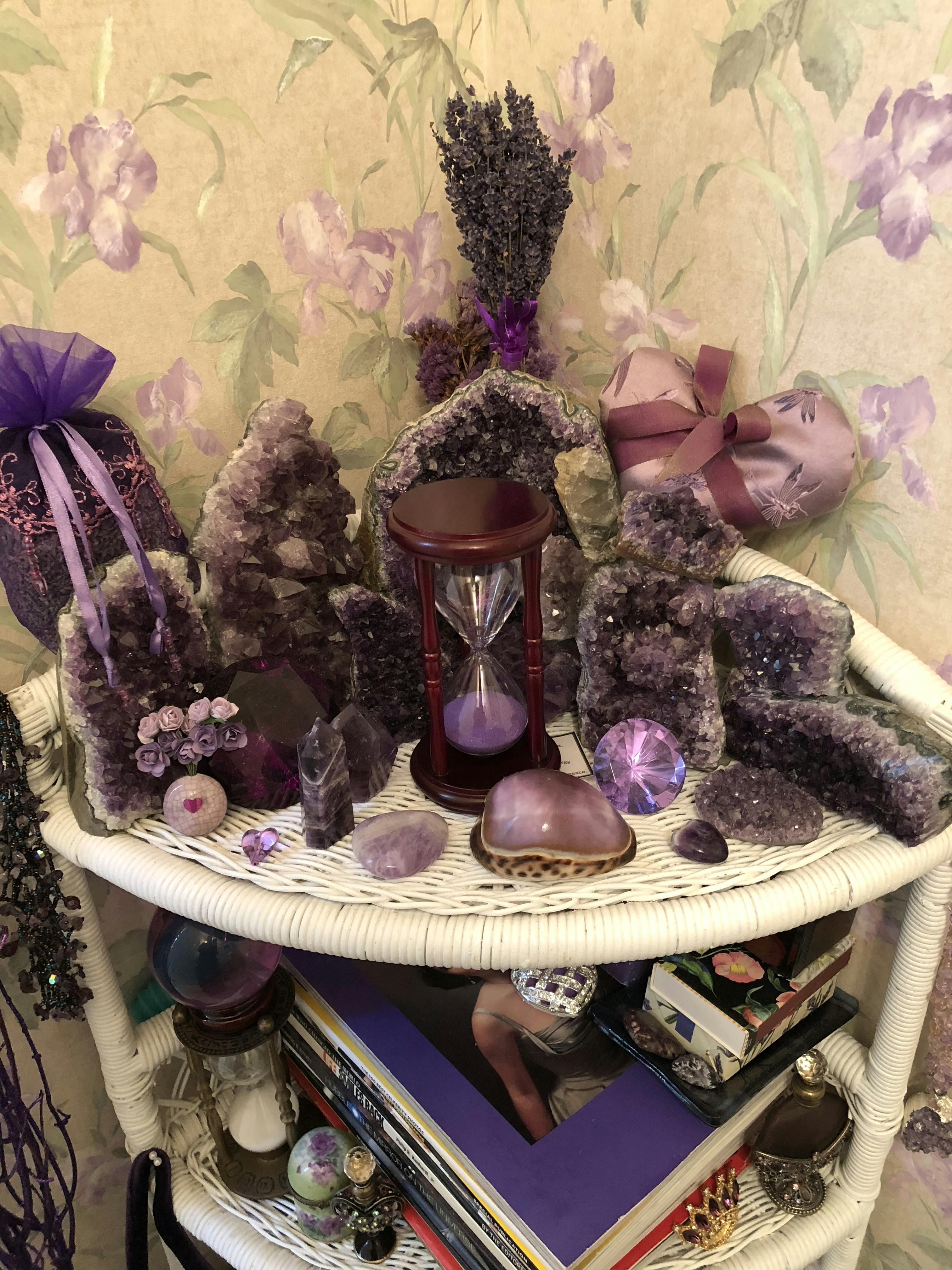 Cherry Hourglass With Purple Sand 5 Minute Justhourglasses