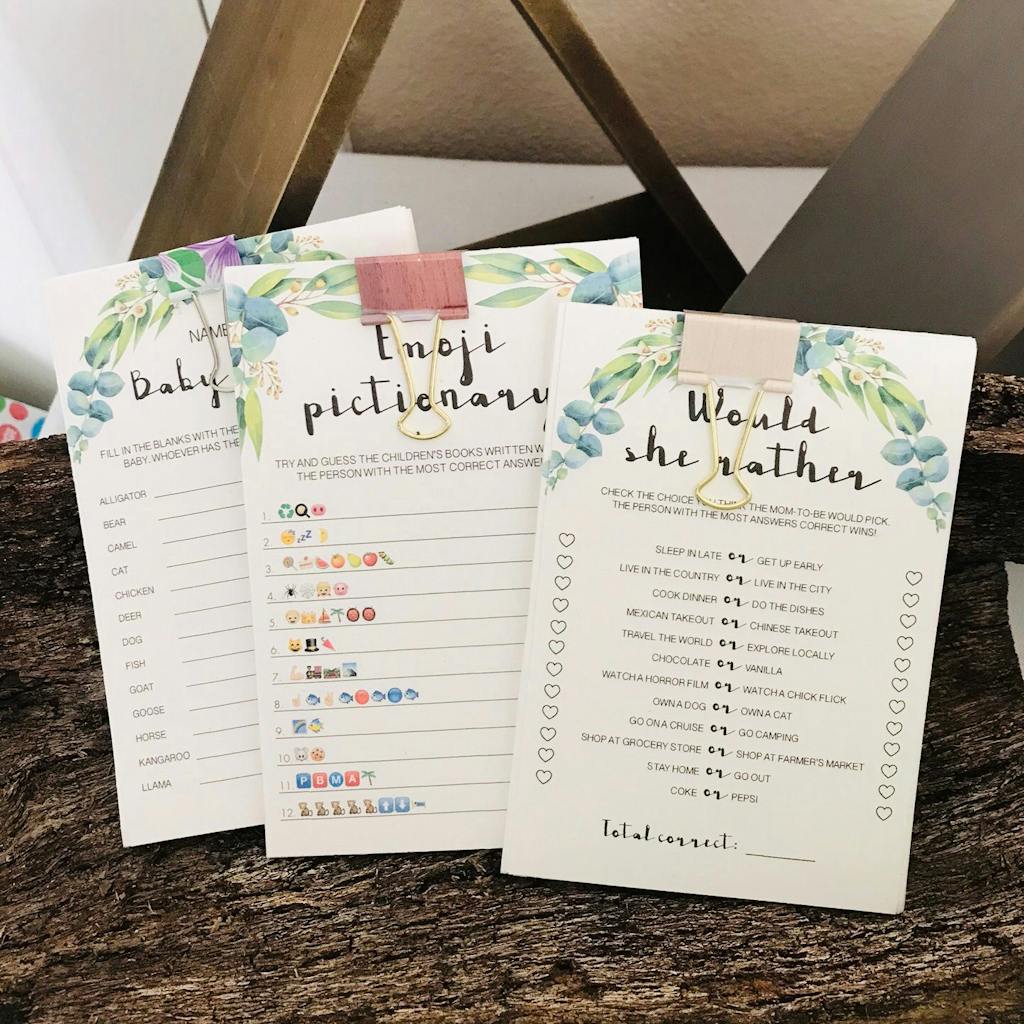 Printable Baby Animal game card gender neutral | Instant download ...