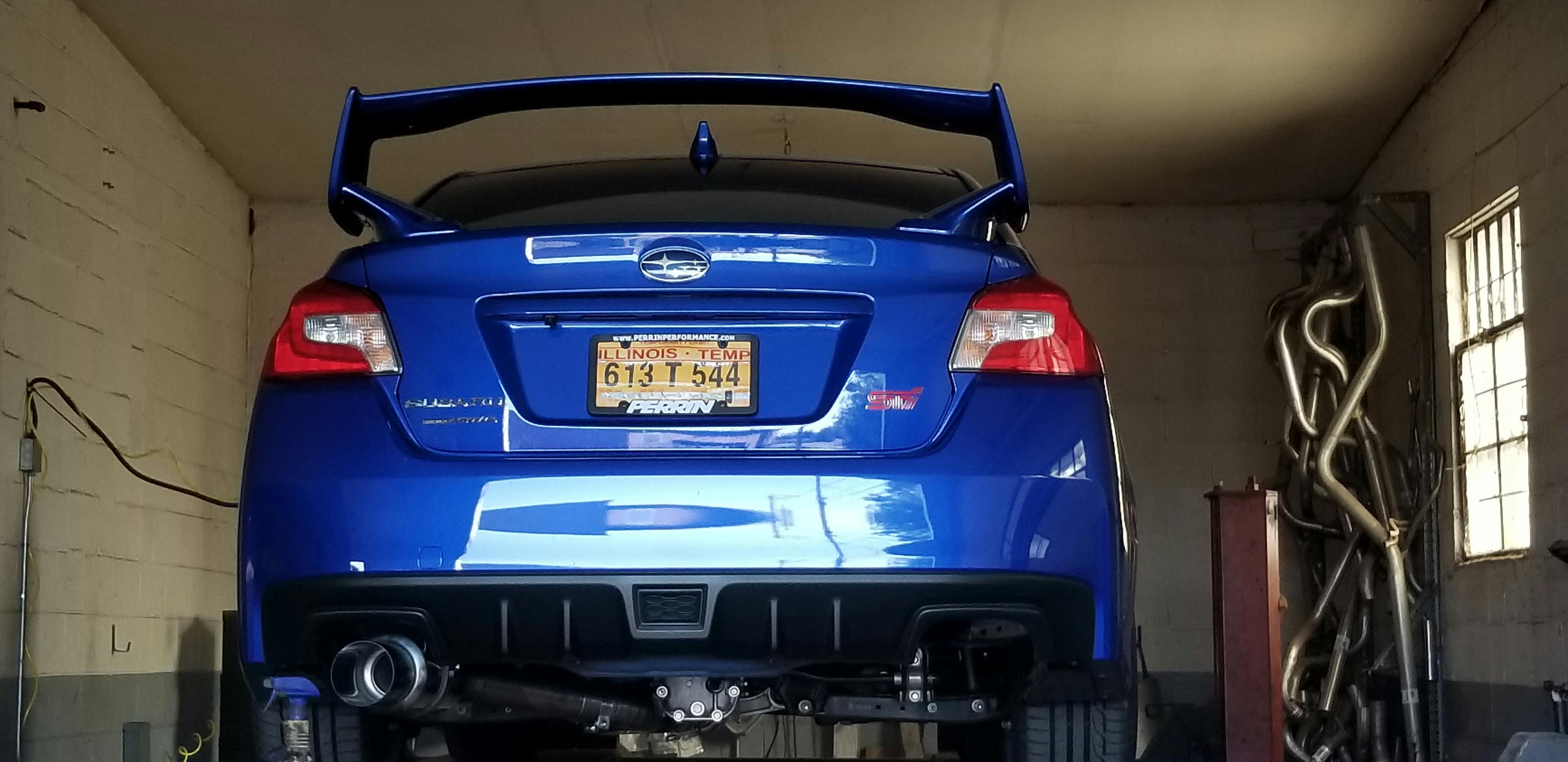 Xforce Impreza Sti 2007 On Hatch Cat Back Exhaust Stainless Unpolished ...
