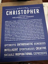 Christopher | Classic Name Print – Name Stories