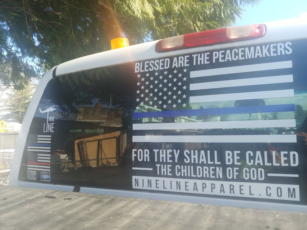 Thin Blue Line Sticker | Decal – Nine Line Apparel