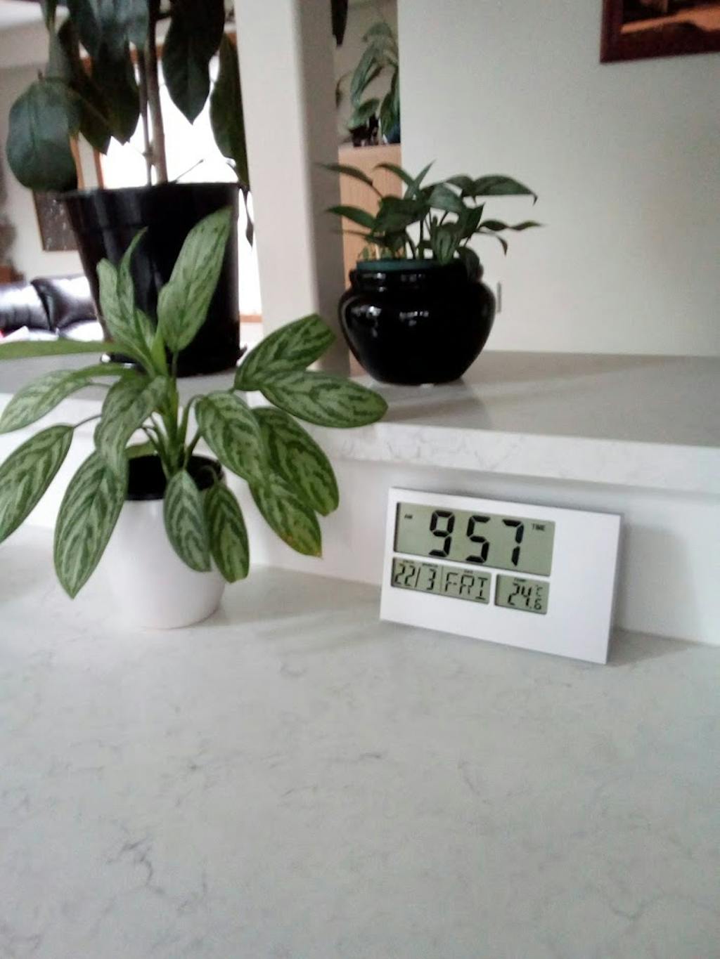 Buy Pearl Time LCD Wall or Desk Clock Silver Online | Oh Clocks