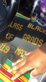 Black Grads Matter Class of 2019 Kente Cloth Graduation Stole – Sankofa ...