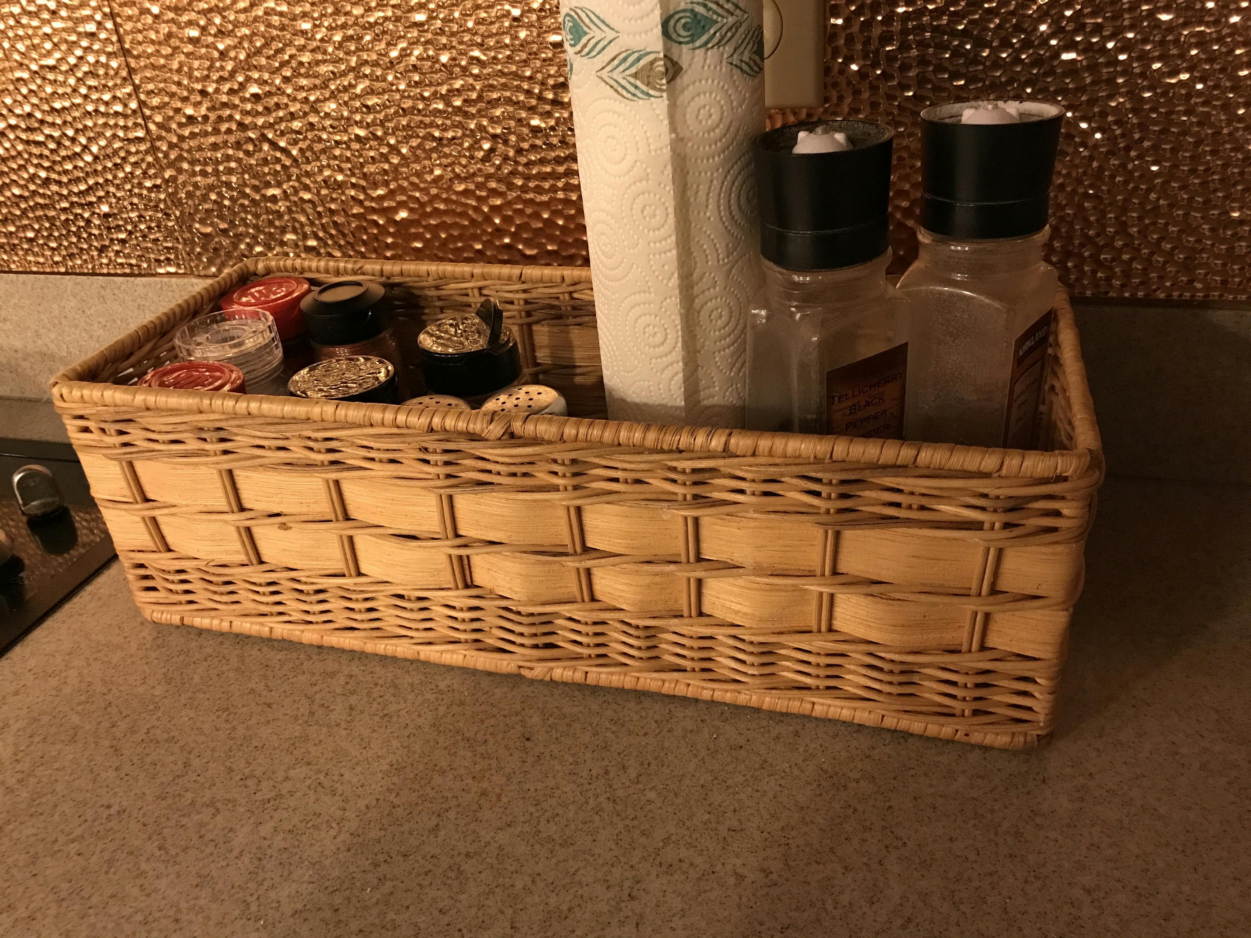 Wicker Toilet Tank Basket | The Basket Lady