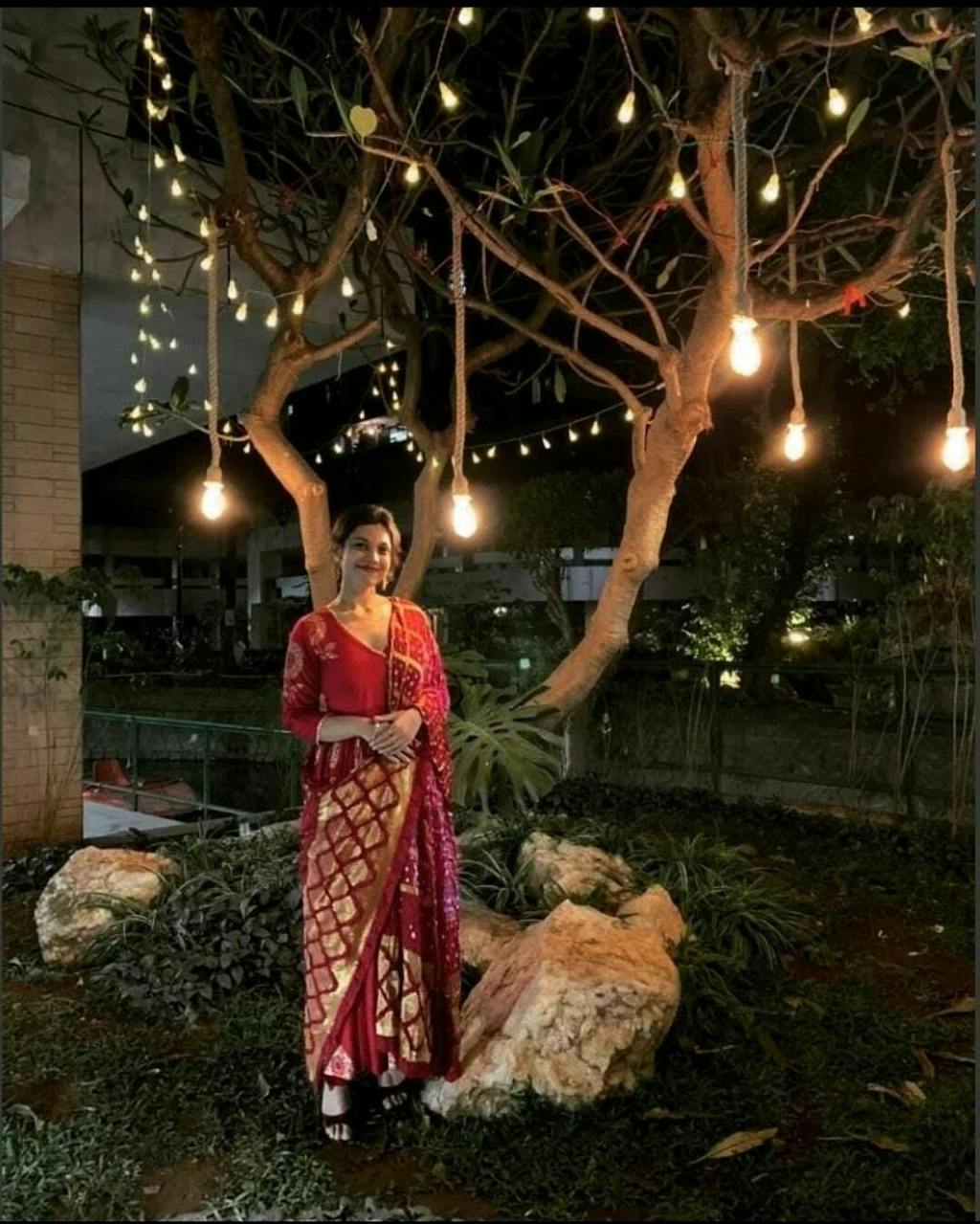 Buy Maroon Angrakha Bandhej Suit Set Online in India - Aachho