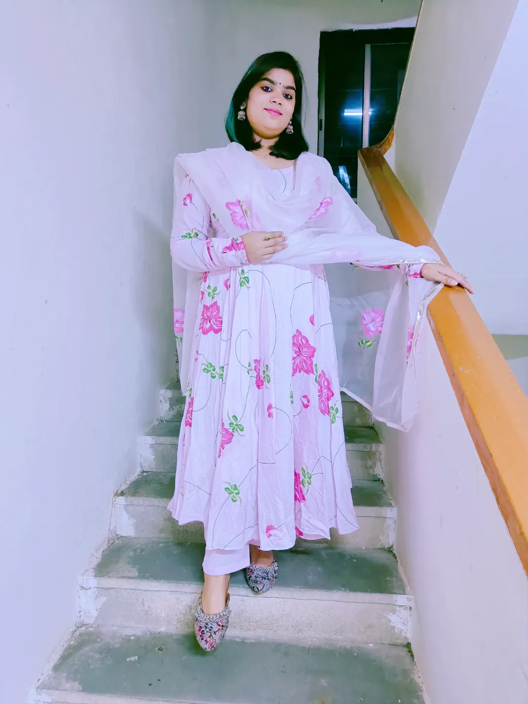 Buy Asavari Handpainted Suit Set online in India at Best Price | Aachho