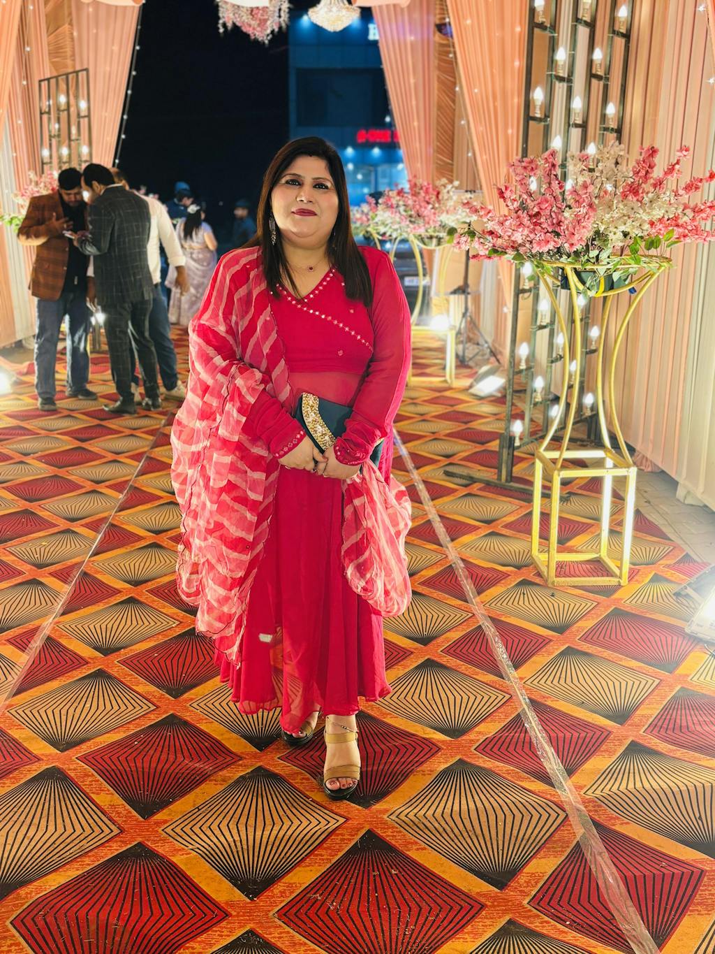 Shop Seher Rani Mirror Work Leheriya Georgette Suit Set for Women ...