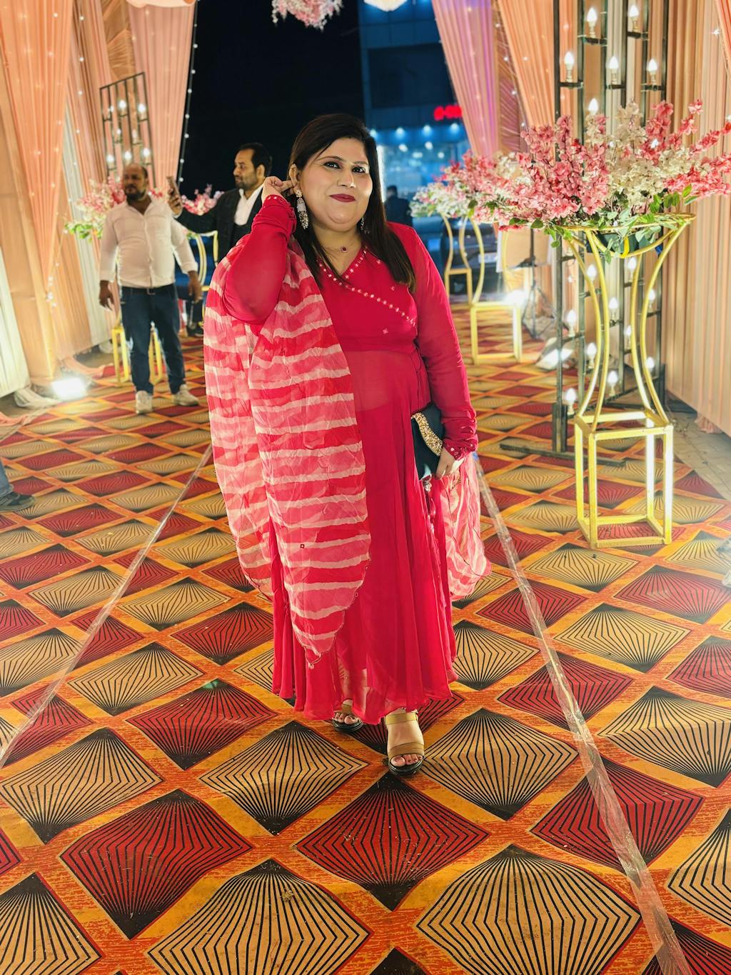 Shop Seher Rani Mirror Work Leheriya Georgette Suit Set for Women ...