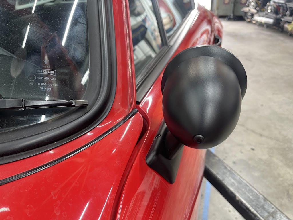 Aluminum Bullet Mirror - 911 1975-1988 Flag Mount – Ächtung Kraft