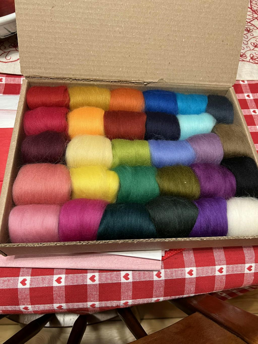 Merino Top Felting Wool Set | 29 Colors | Needle Felting Wool – Acorns ...