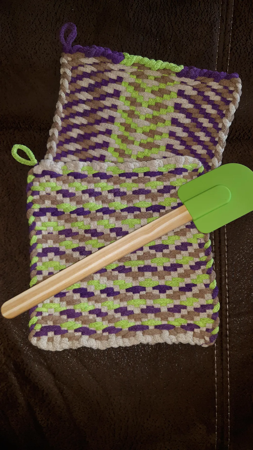 Acorns And Twigs Potholder Loops
