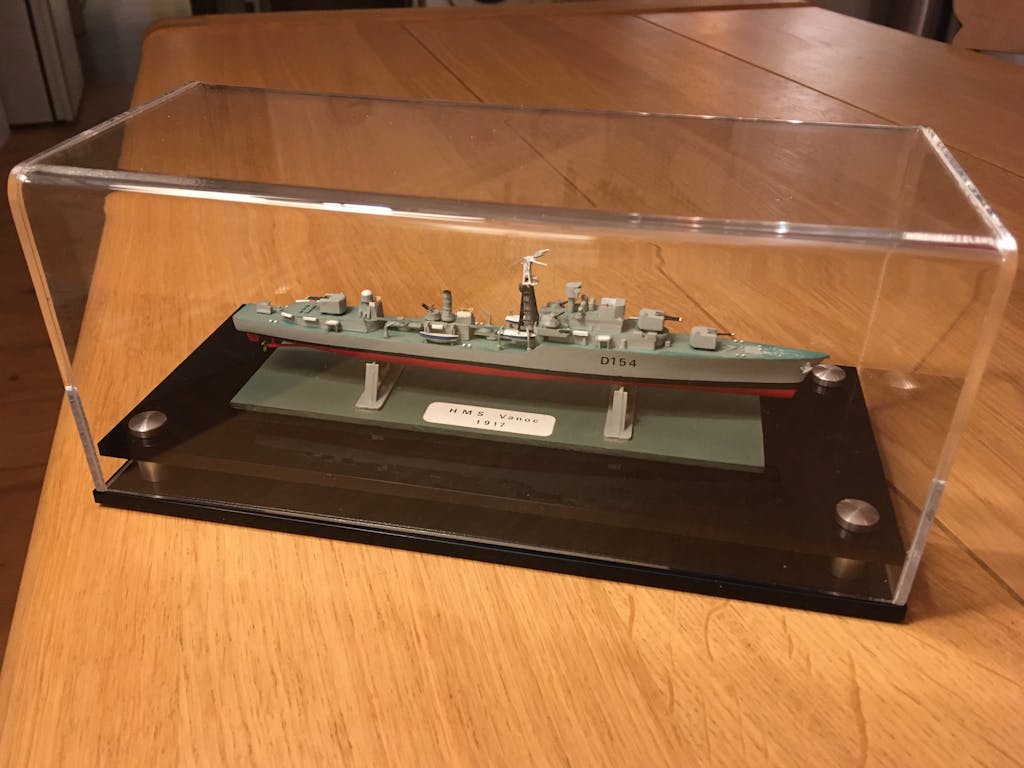 Custom Sized Display Case with a Modern Base (Choice of Base Colours ...