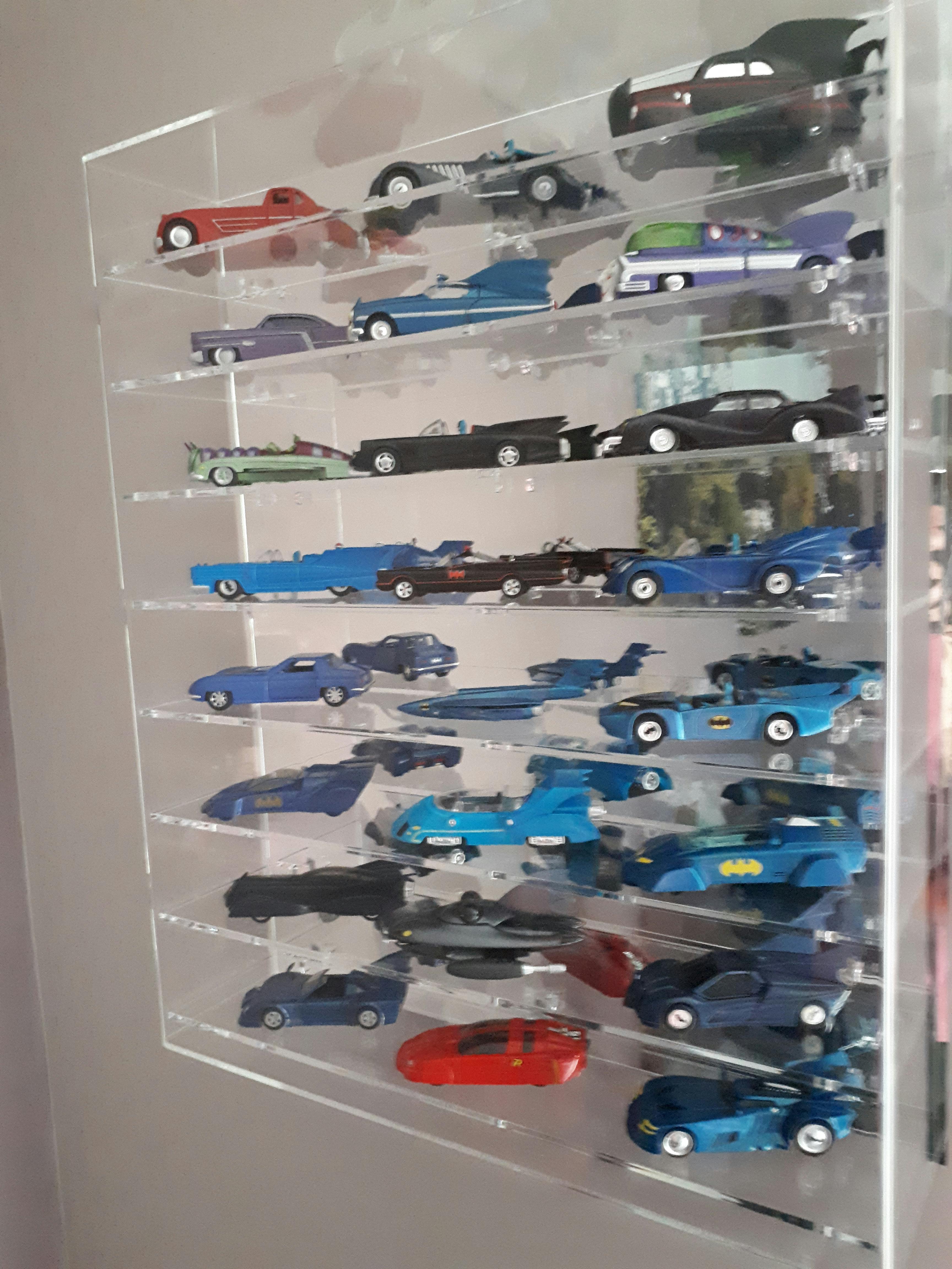 Acrylic Model Wall Display Case for 1:43 Model Cars with 8 Shelves ...