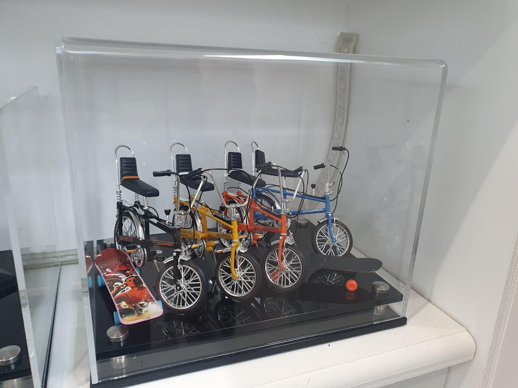 Custom Sized Display Case with a Modern Base (Choice of Base Colours ...