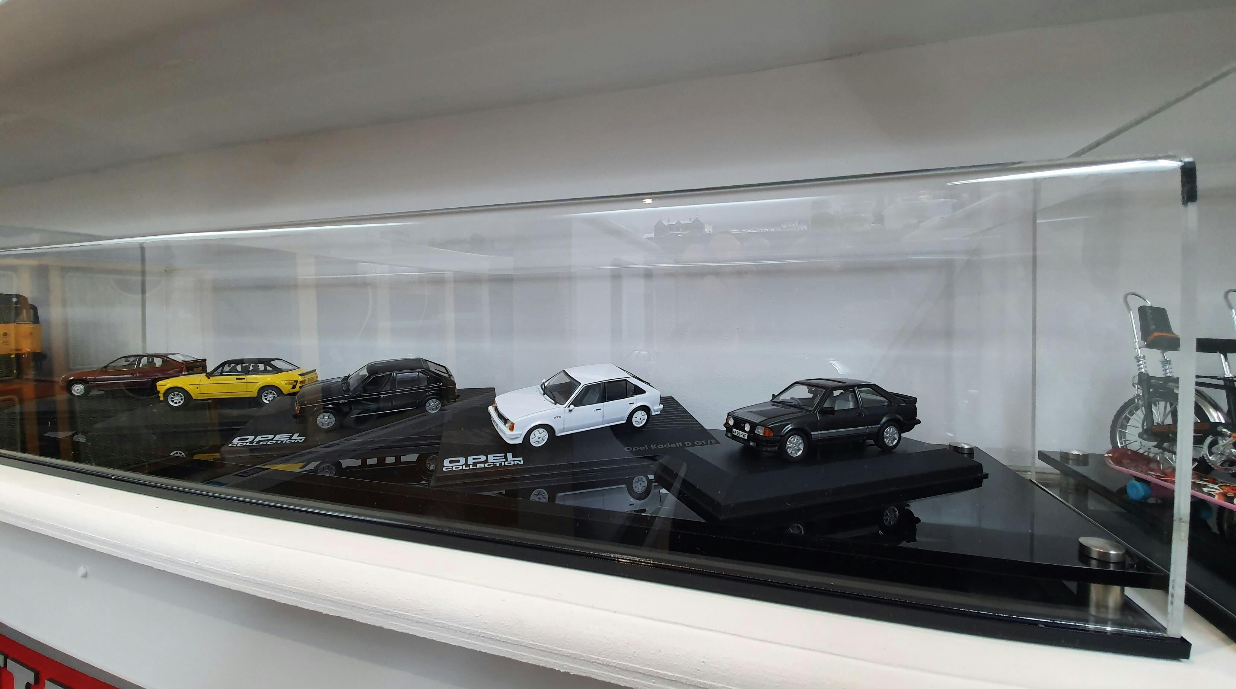 Custom Sized Display Case with a Modern Base (Choice of Base Colours ...