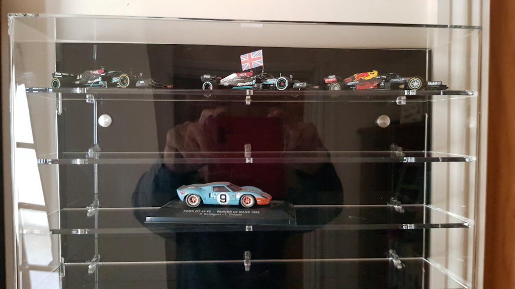 Acrylic Model Wall Display Case for 1:43 Model Cars with 8 Shelves ...