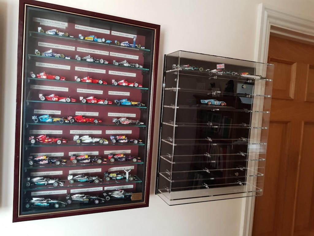 Acrylic Model Wall Display Case for 1:43 Model Cars with 8 Shelves ...