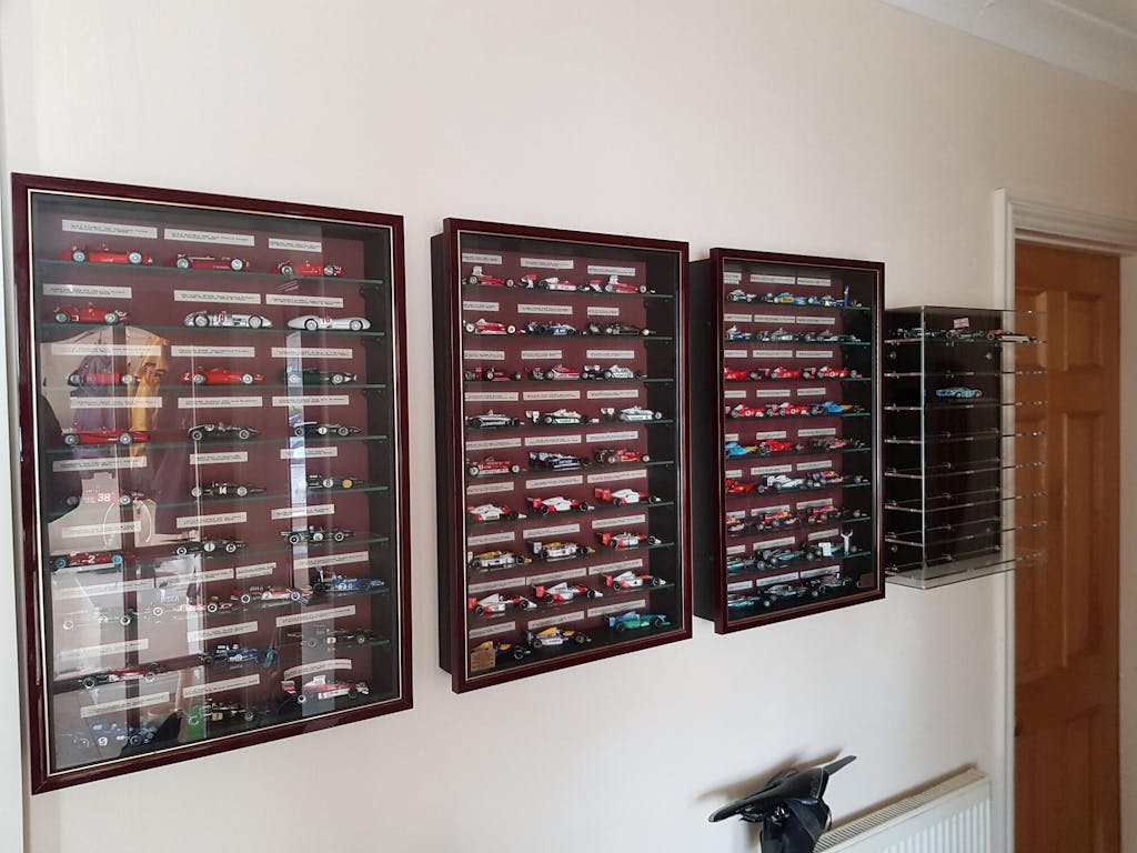 Acrylic Model Wall Display Case for 1:43 Model Cars with 8 Shelves ...