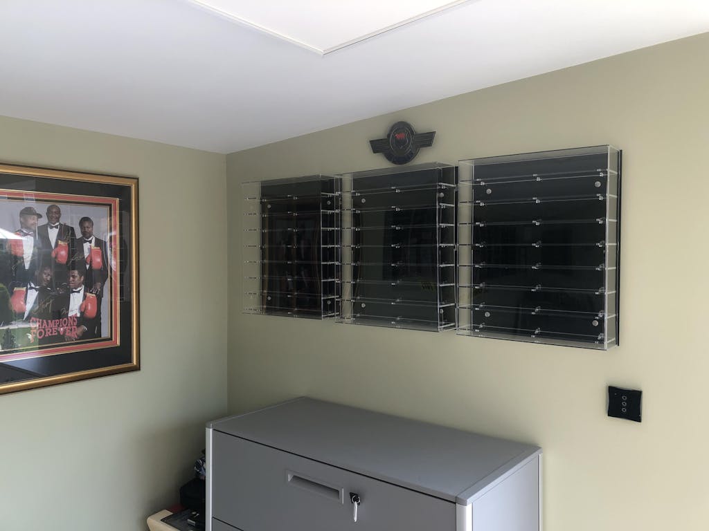 Acrylic Model Wall Display Case for 1:43 Model Cars with 8 Shelves ...