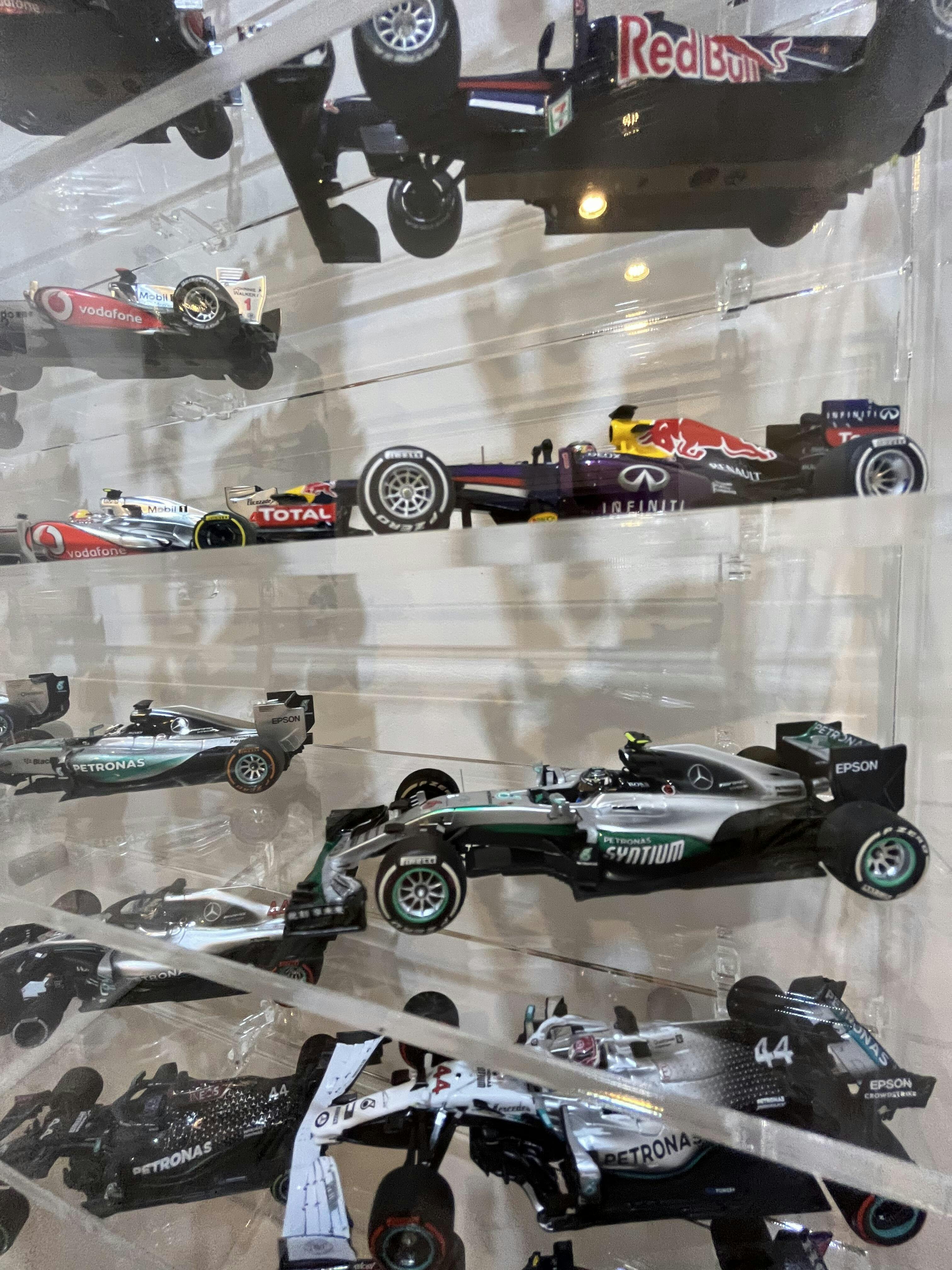 Acrylic Model Wall Display Case for 1:43 Model Cars with 8 Shelves ...