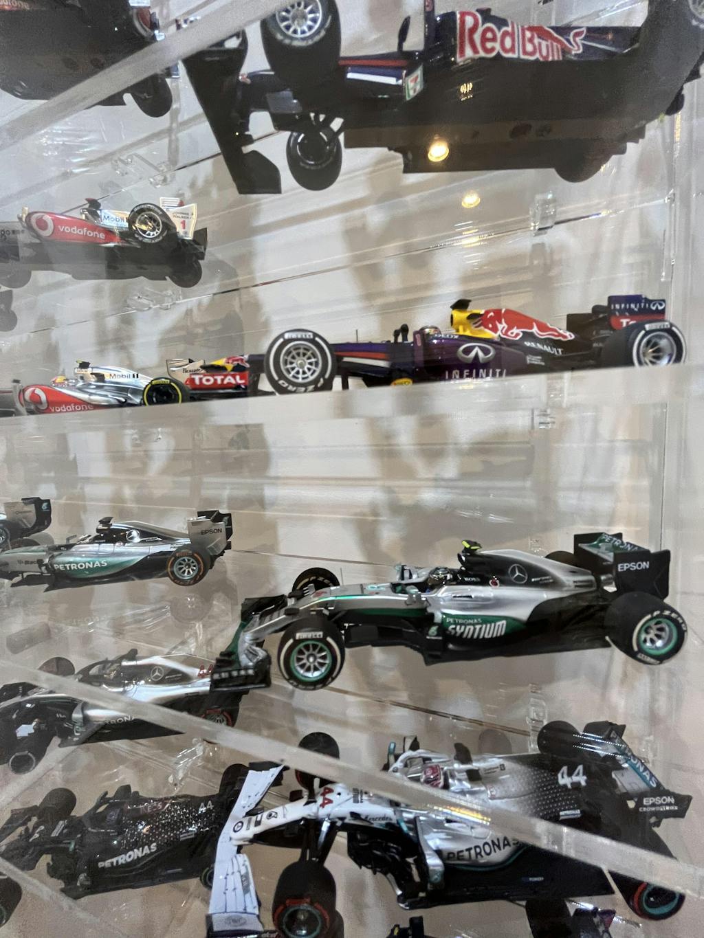 Acrylic Model Wall Display Case for 1:43 Model Cars with 8 Shelves ...