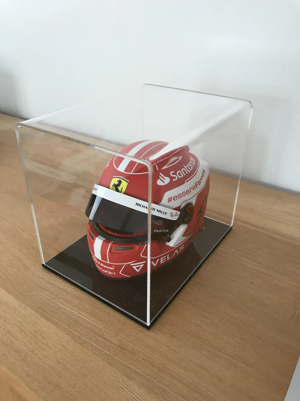 Acrylic Display Case for a Half Scale F1 Helmet with a Flat Base ...