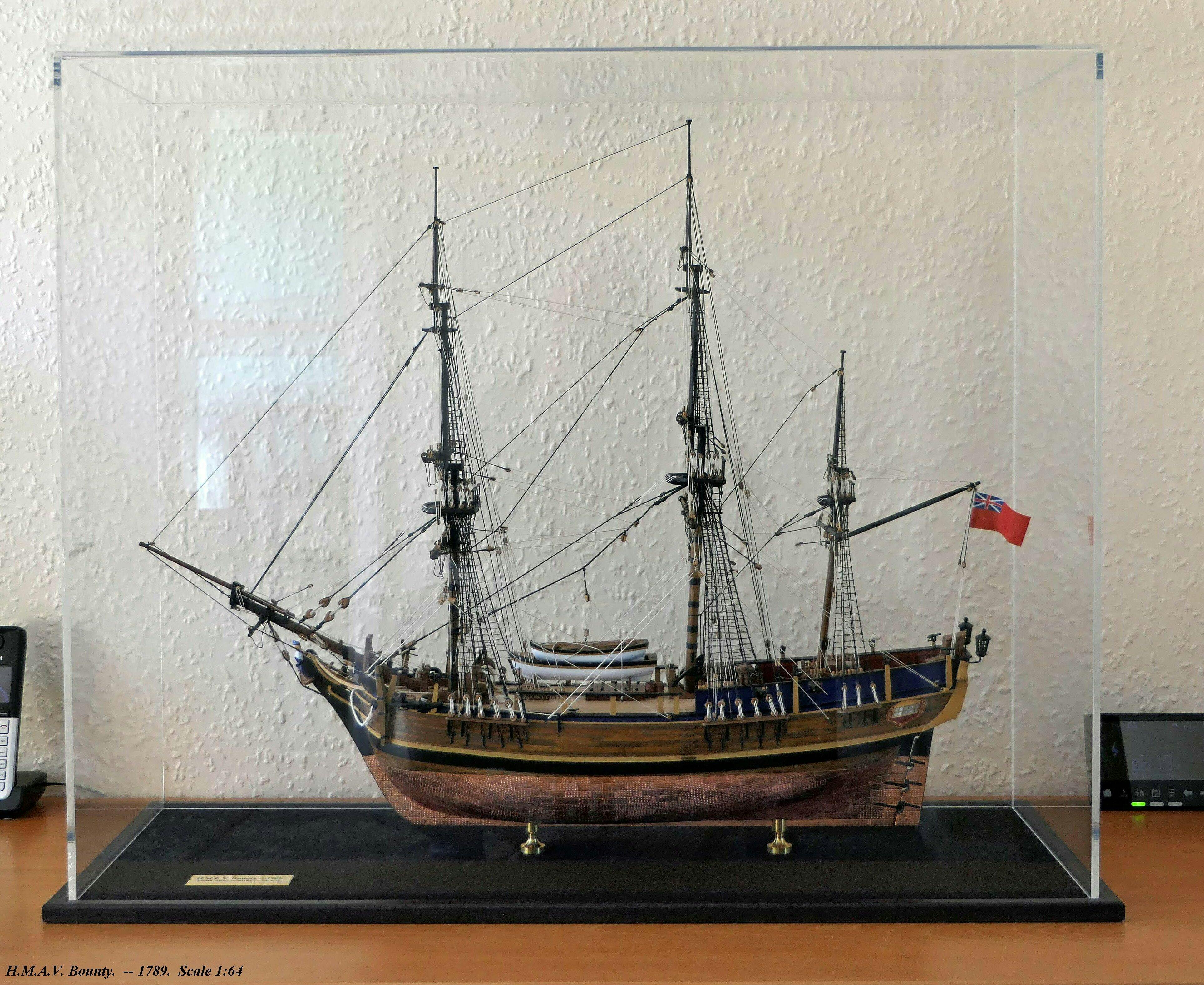 Model Ship Acrylic Display Case, Made to your Sizes- Choice of Base ...