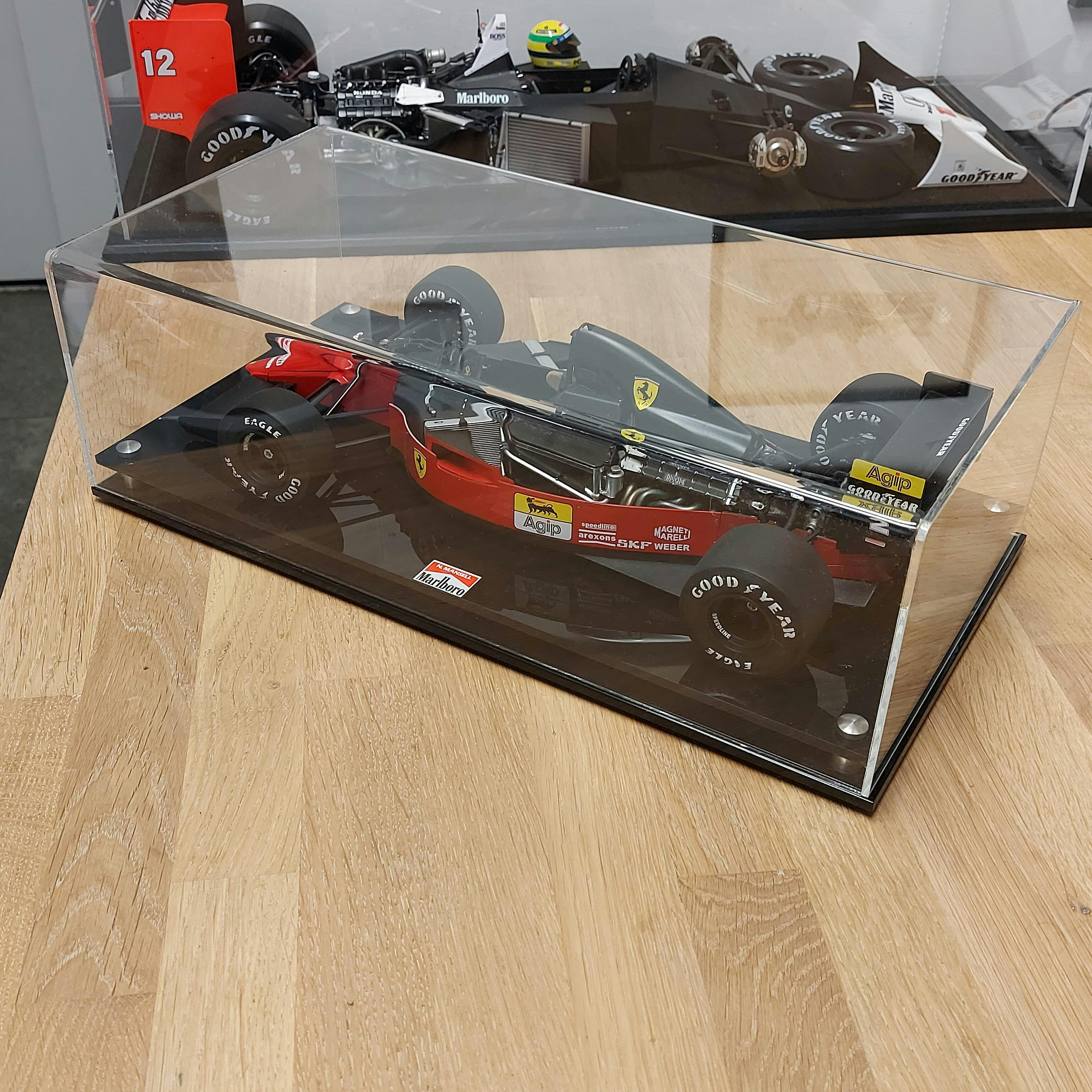 Custom Sized Display Case with a Modern Base (Choice of Base Colours ...