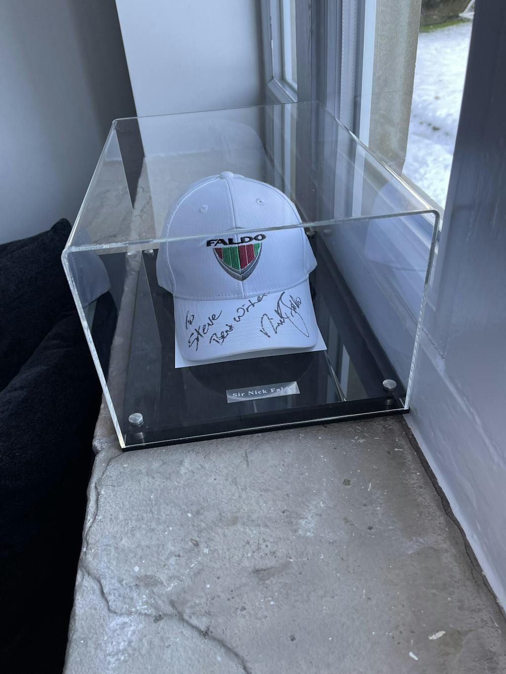 Acrylic Baseball Cap Display Case with Modern Base (Choice of Base ...