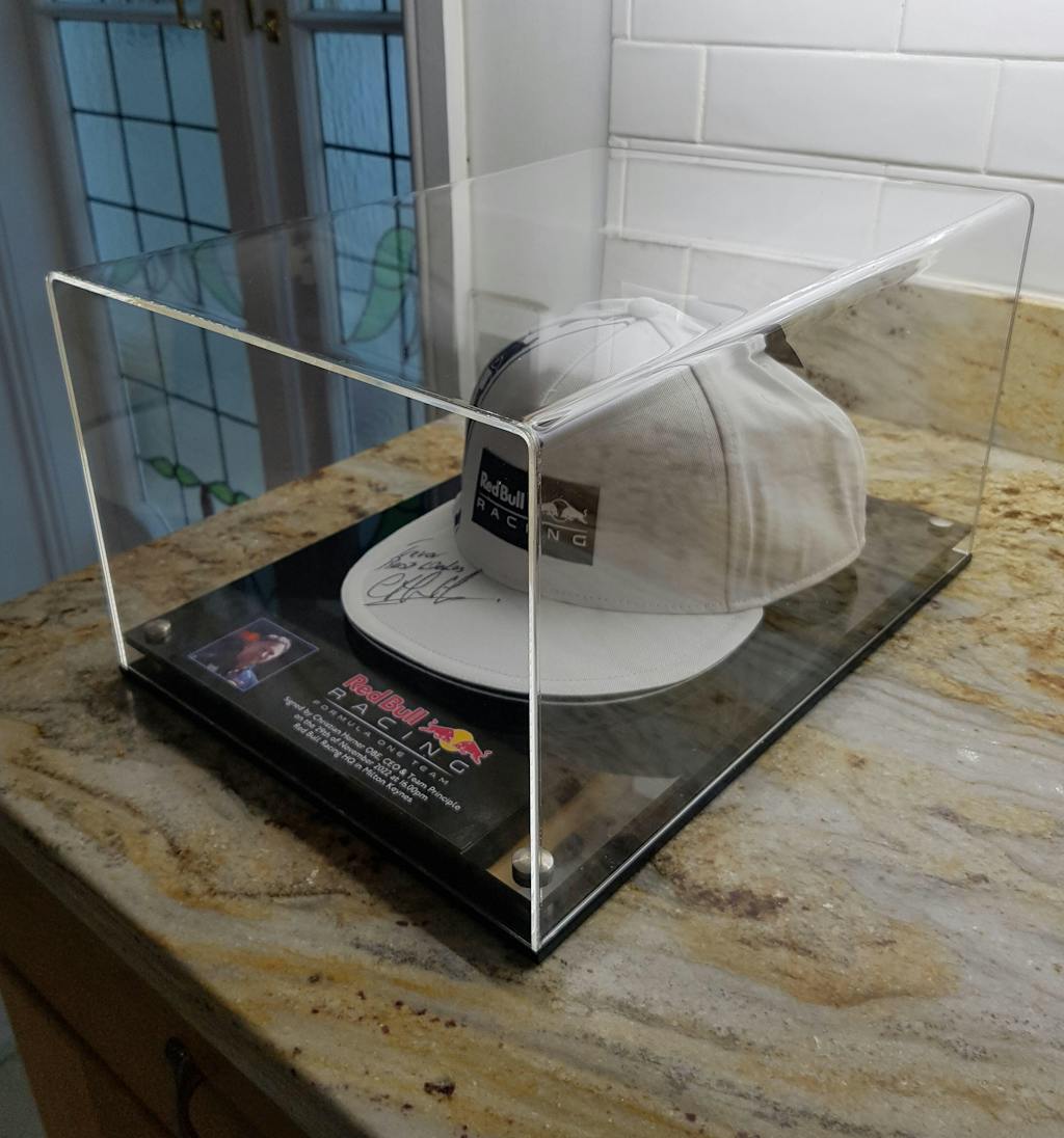 Custom Sized Wall Mounted Acrylic Display Case with a choice of Back ...