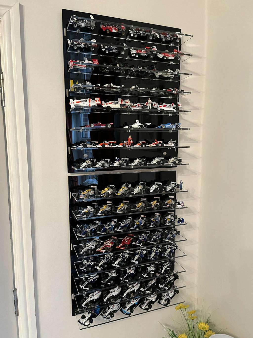 Acrylic Model Wall Display Case for 1:43 Model Cars with 8 Shelves ...