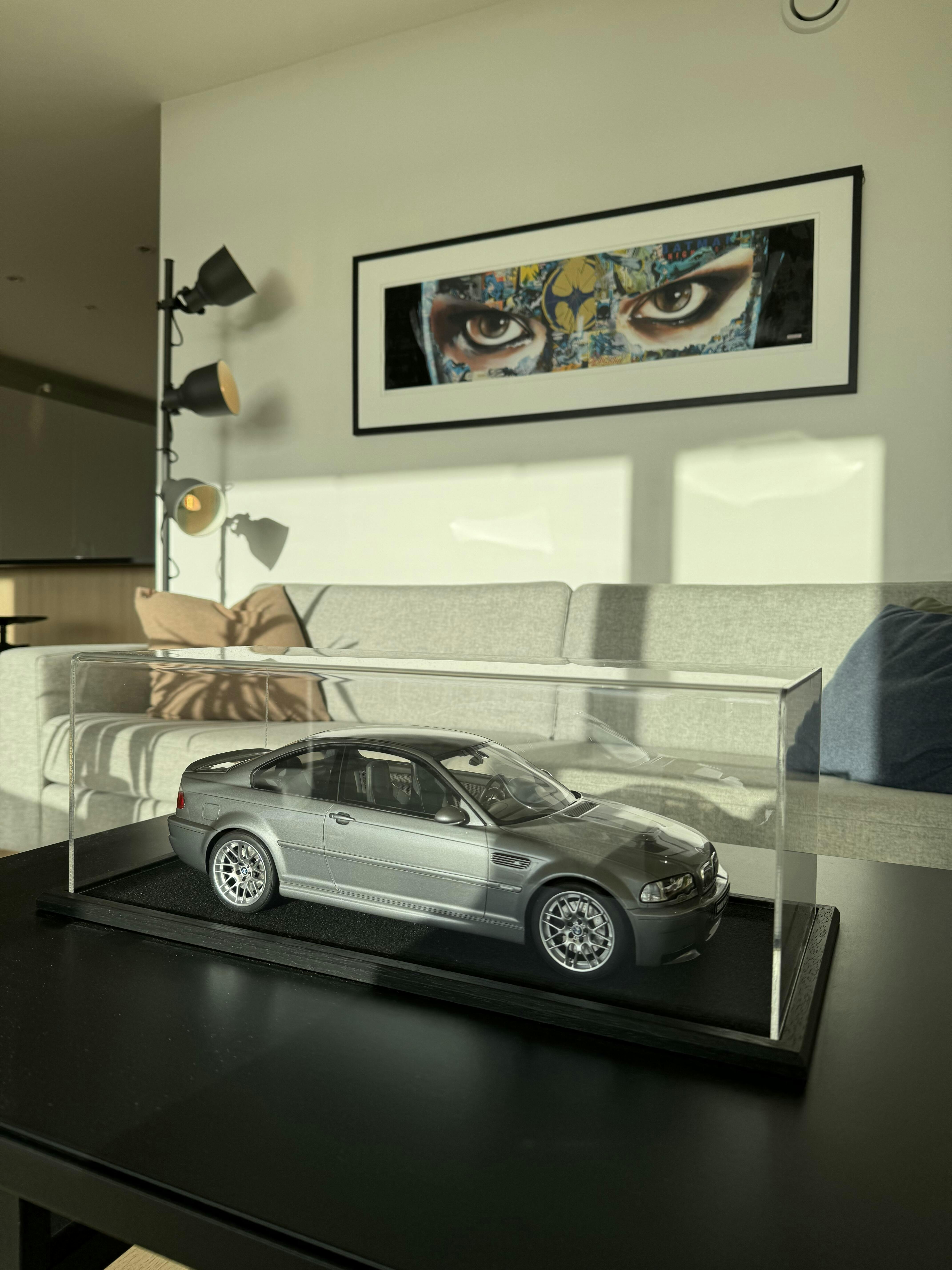 1:18 Scale Model Car Display Case with a Wooden Base (Choice of Base ...