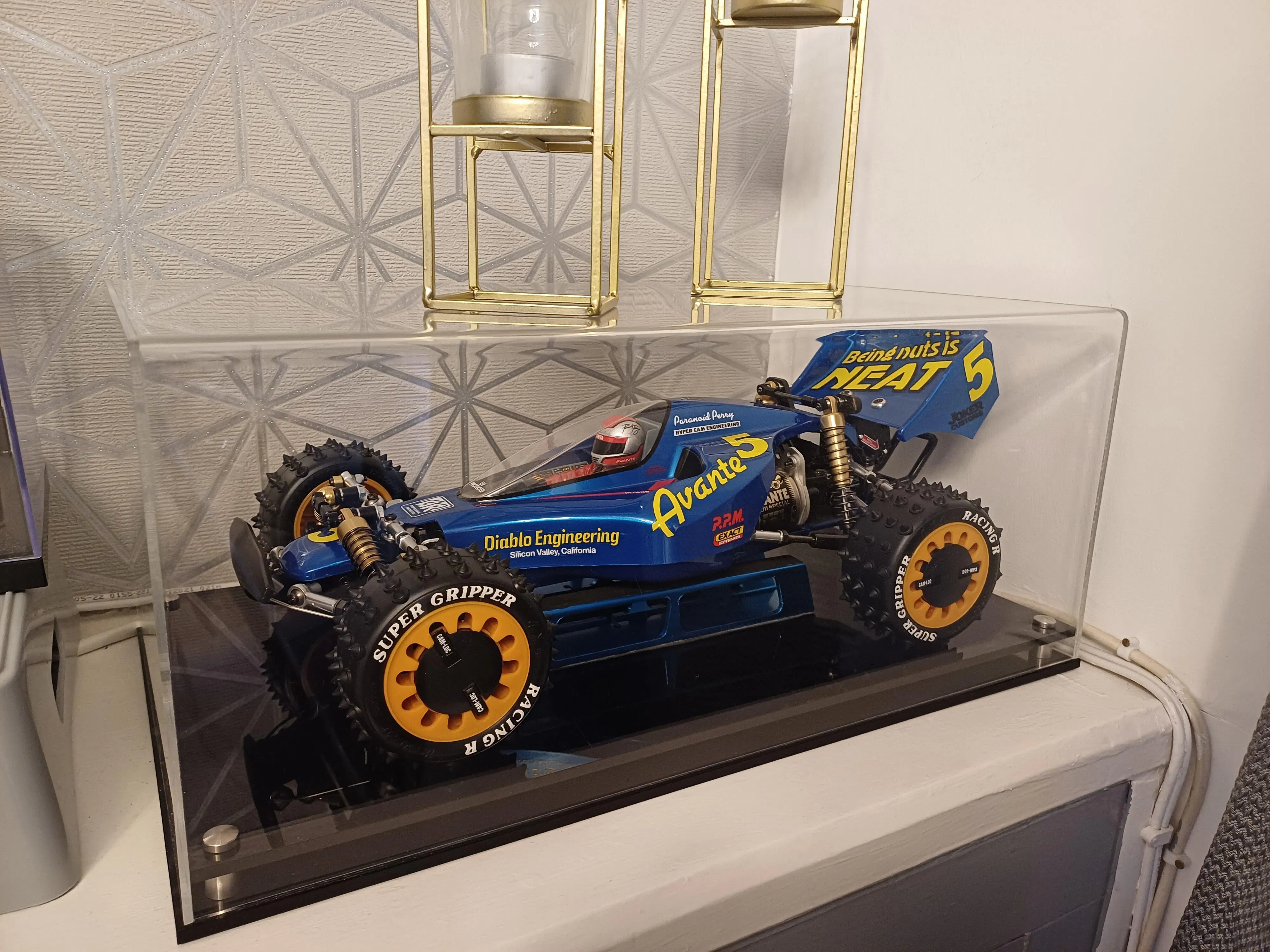 Custom Sized Display Case with a Modern Base (Choice of Base Colours ...