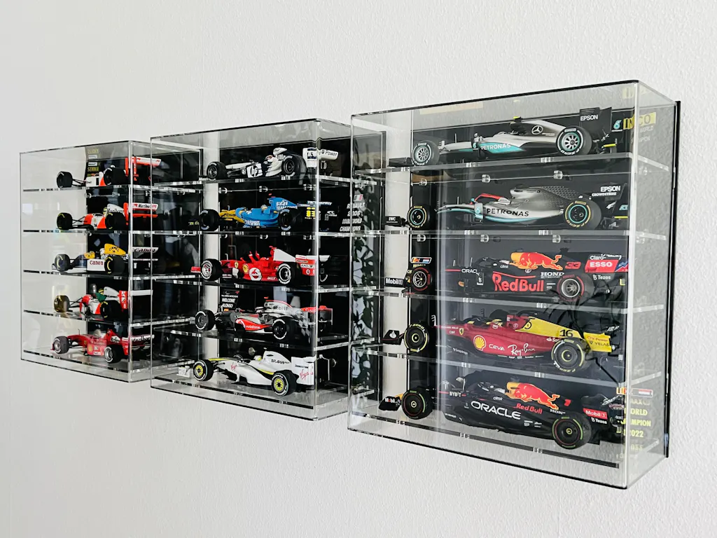 1:18 Scale F1 Model Car Display Case for Model Car Collectors