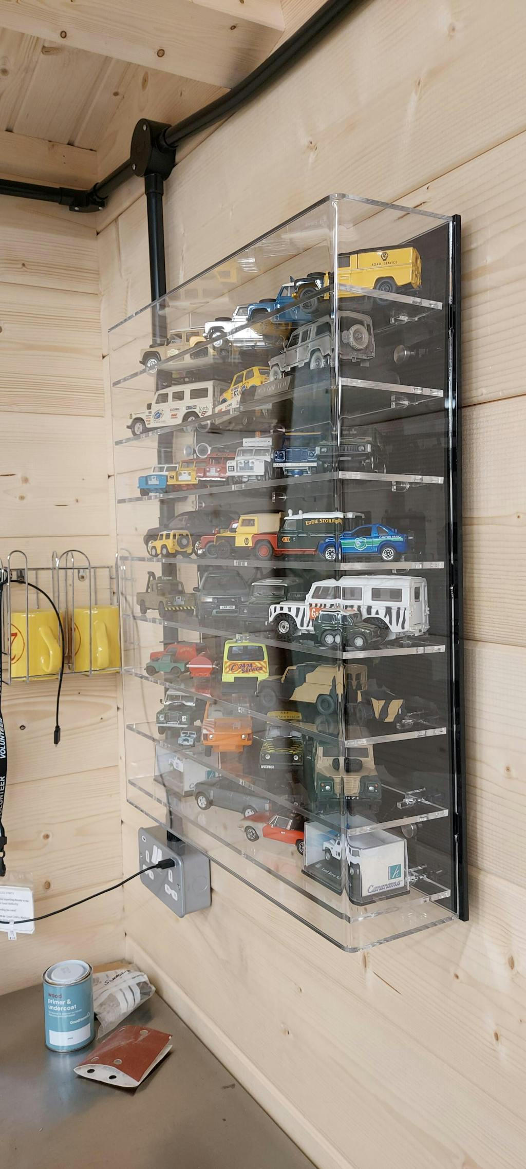 Acrylic Model Wall Display Case for 1:43 Model Cars with 8 Shelves ...