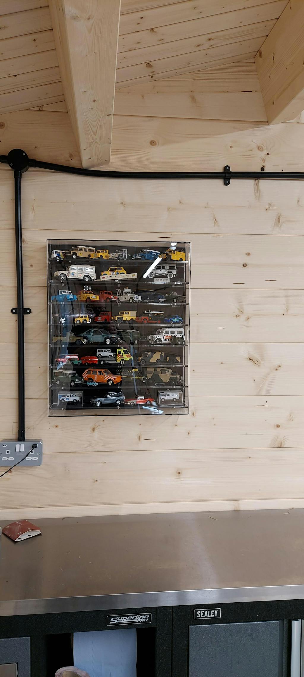 Acrylic Model Wall Display Case for 1:43 Model Cars with 8 Shelves ...